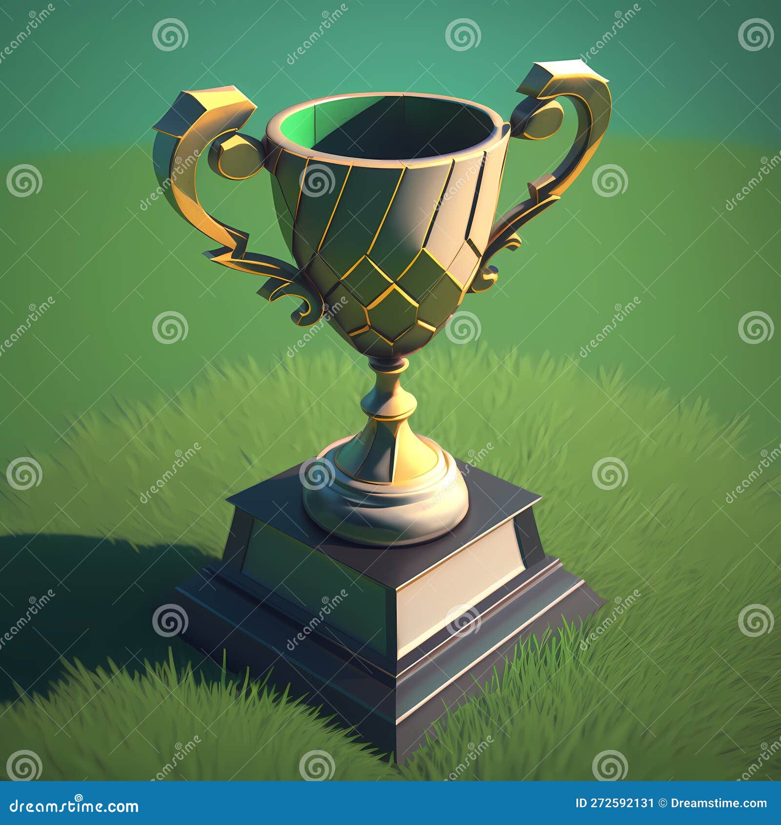 Luxury Trophy at School. Generative AI Stock Illustration ...