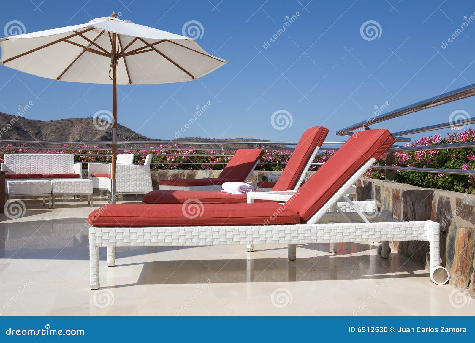 Luxury tropical terrace stock photo. Image of terrace - 6512530