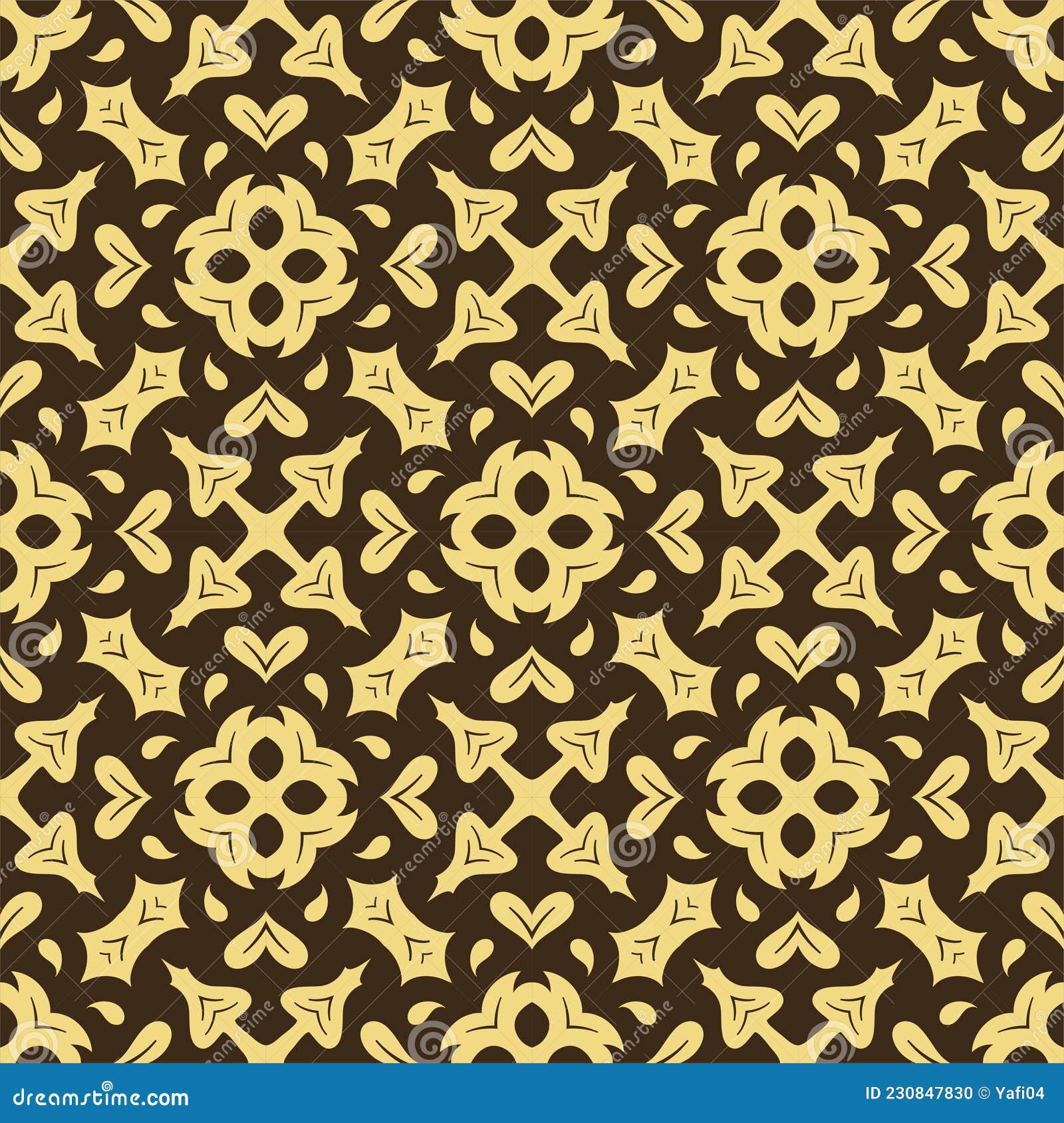 Luxury Two Colors Pattern Ornament Background. Ethnic Seamless Ready ...