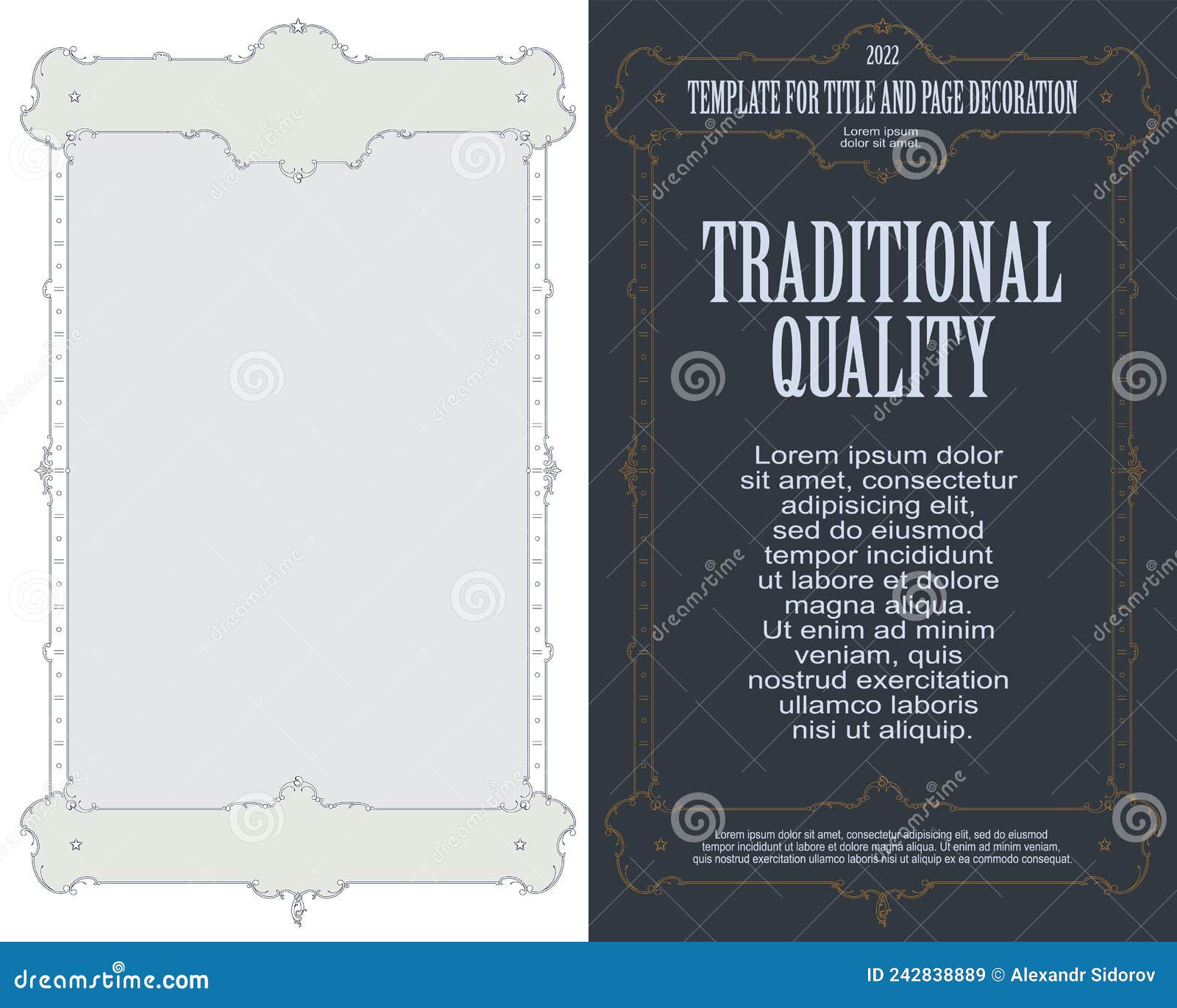 Luxury Vector Frame in Ancient Style for Flyer, Invitations or Greeting ...