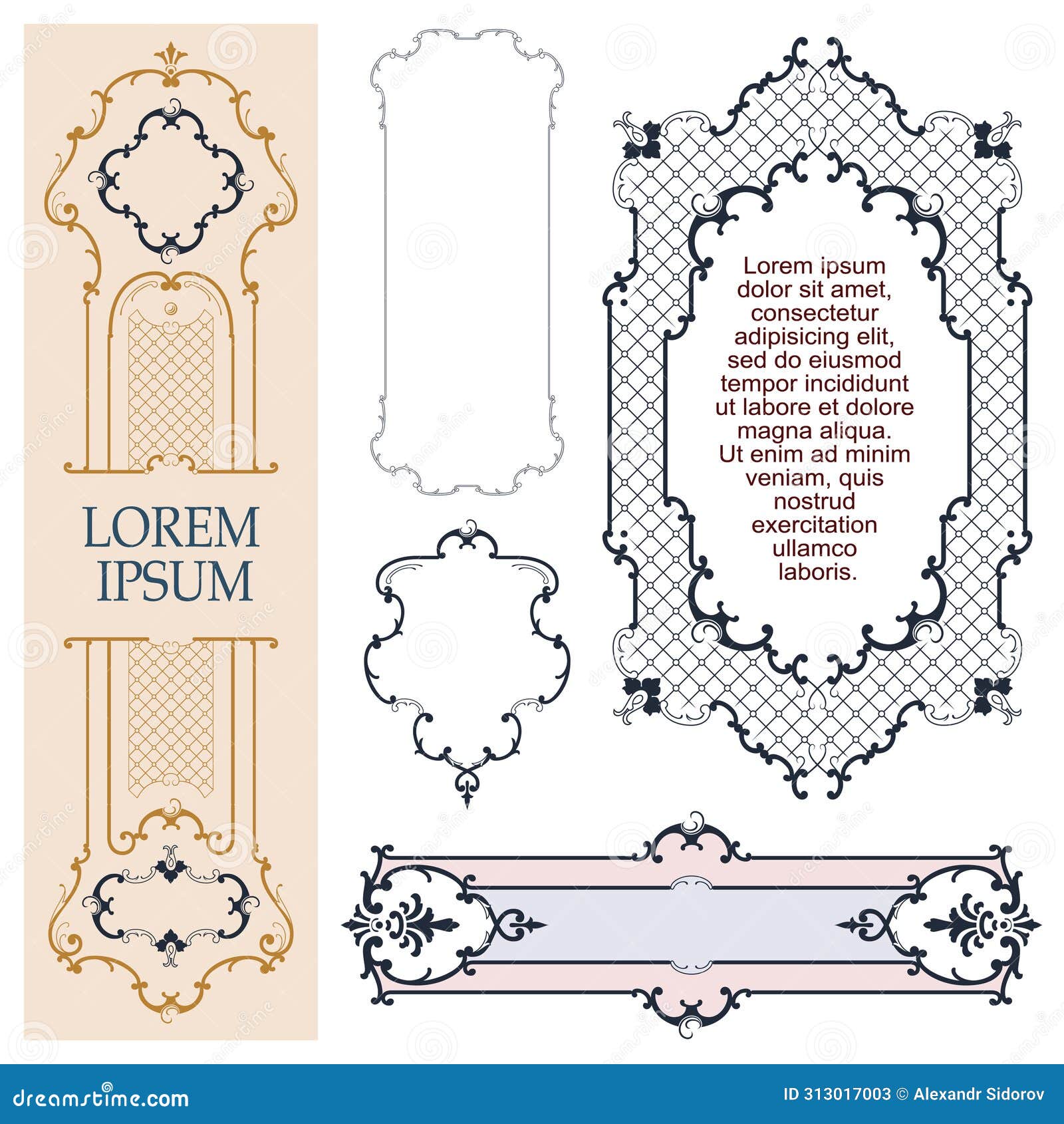 Luxury Vector Vignette in Ancient Style for Flyer, Invitations or ...