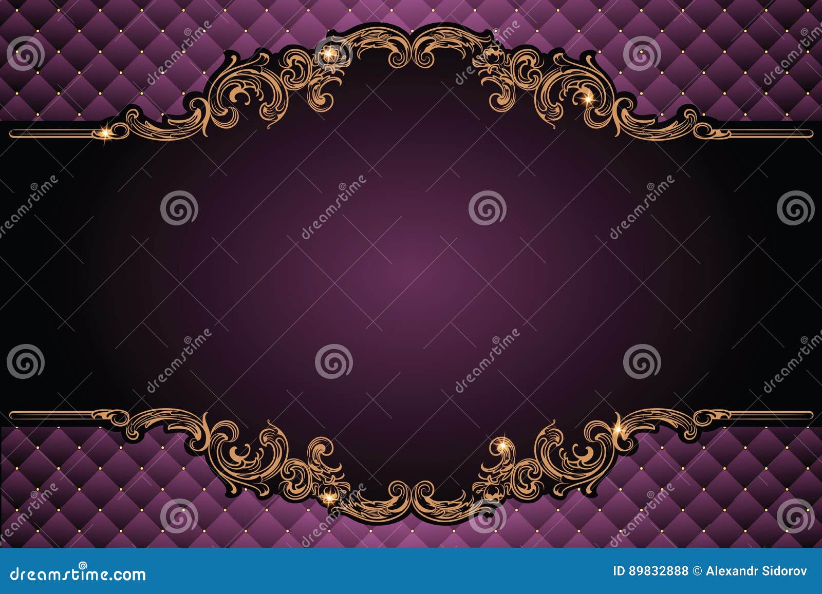 Luxury Vector Frame with Border in Rococo Style Stock Vector ...
