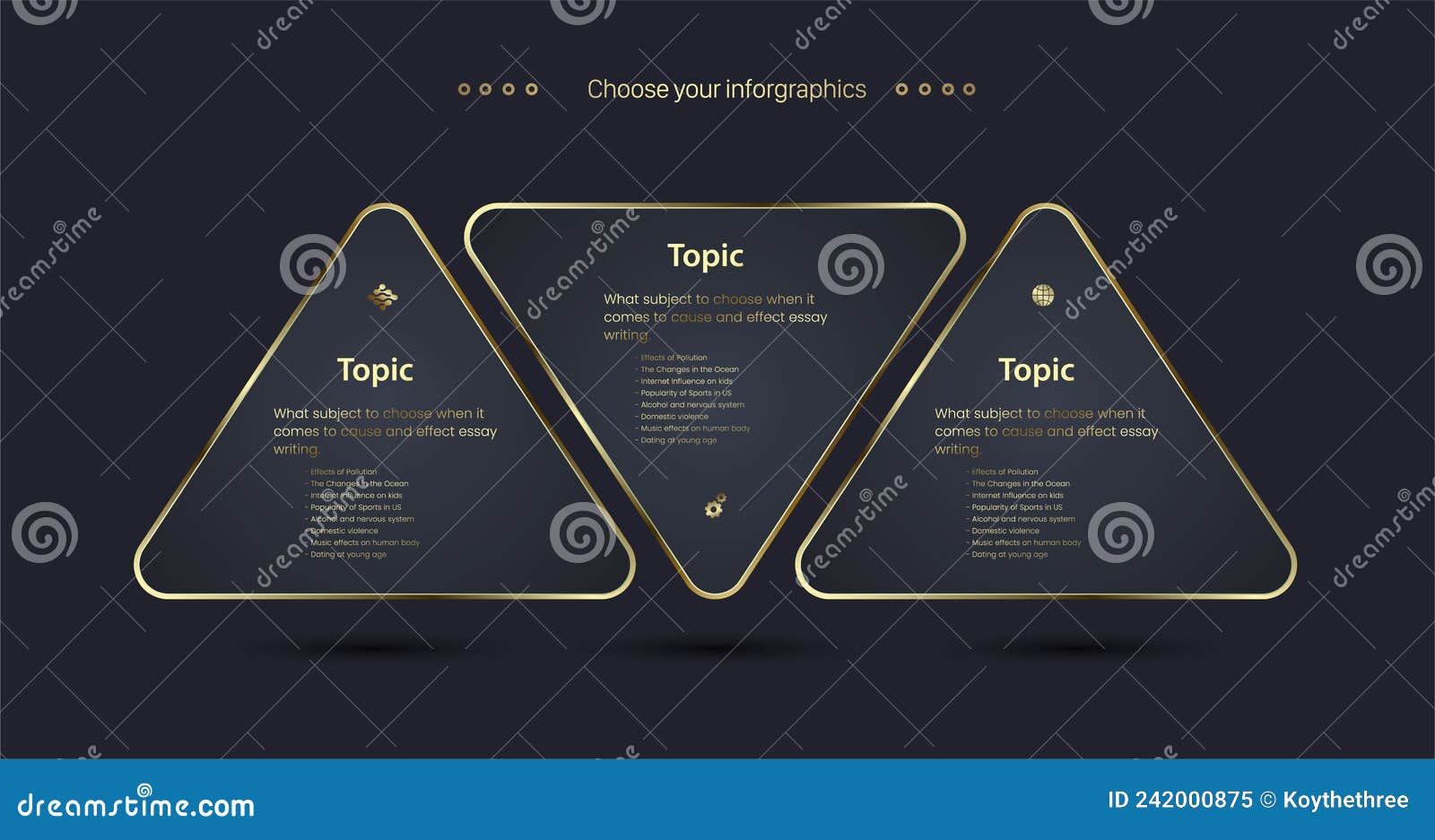 Luxury Vector Illustration Infographic Design and Template for ...