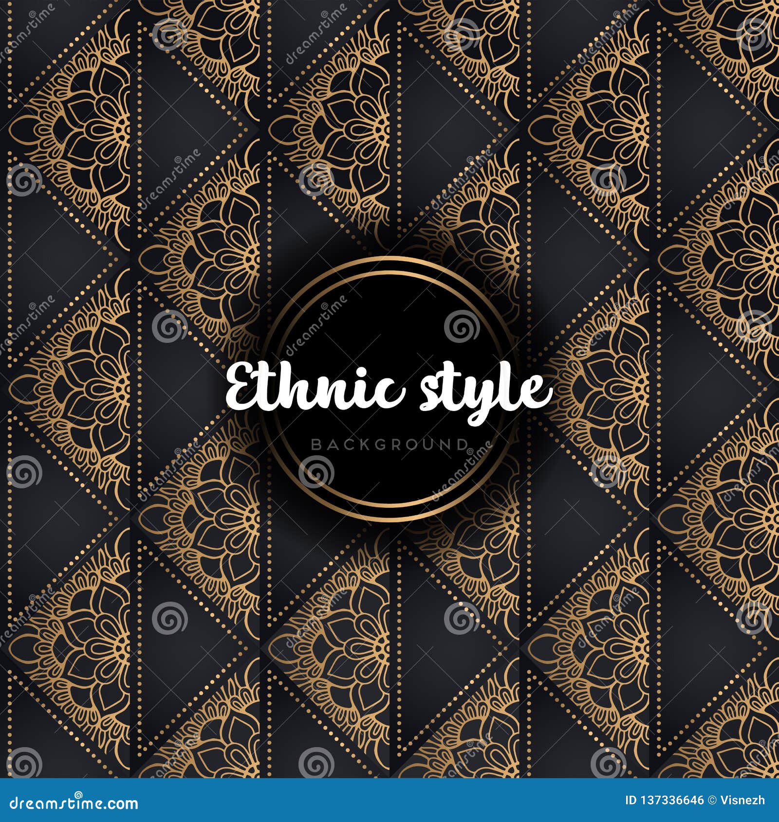 Luxury vector pattern stock vector. Illustration of identity - 137336646