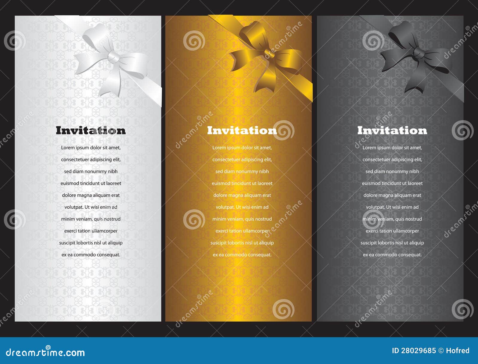 Vertical Invitation Template With Watercolor Floral Arrangements ...