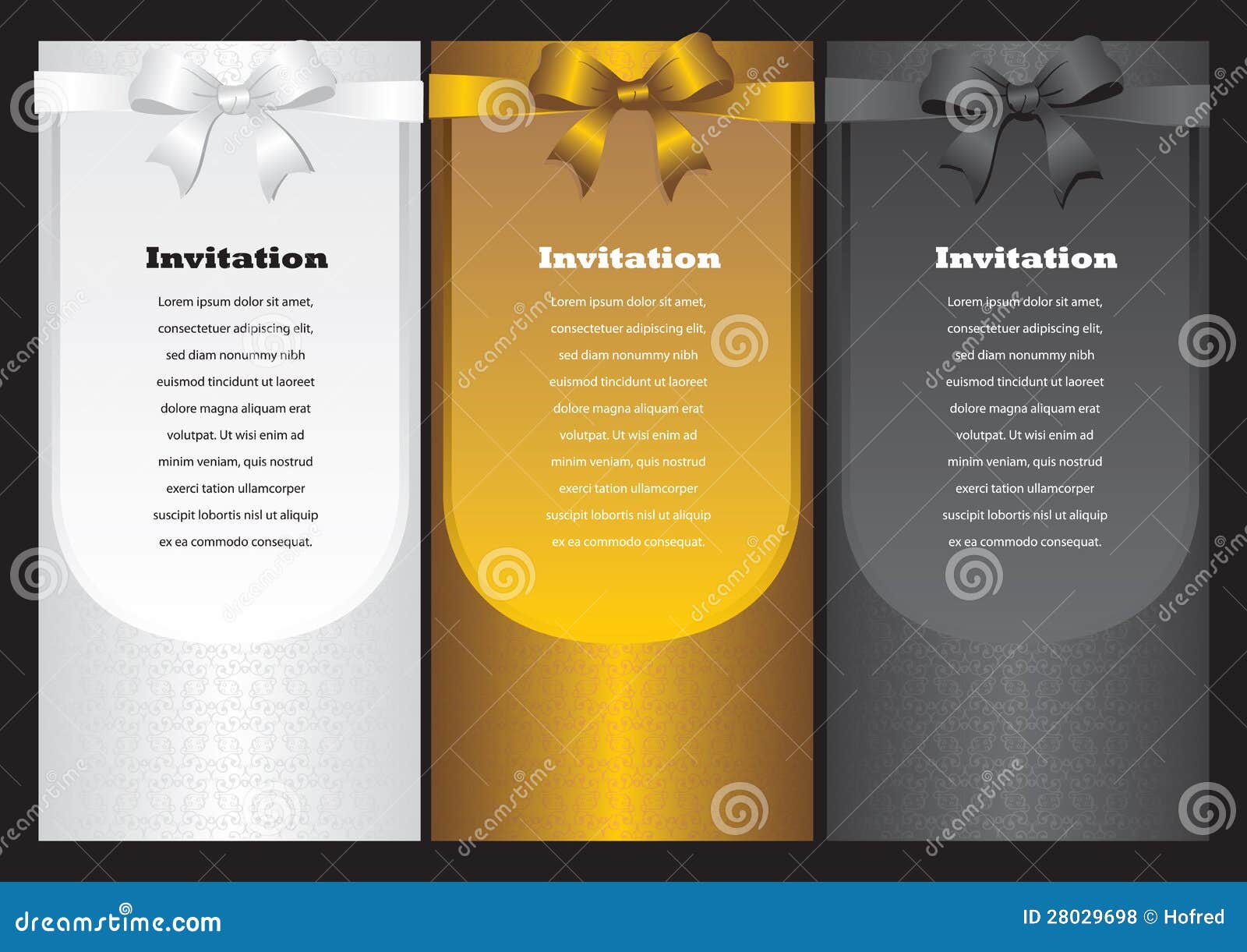 Vertical Invitation Template With Watercolor Floral Arrangements ...