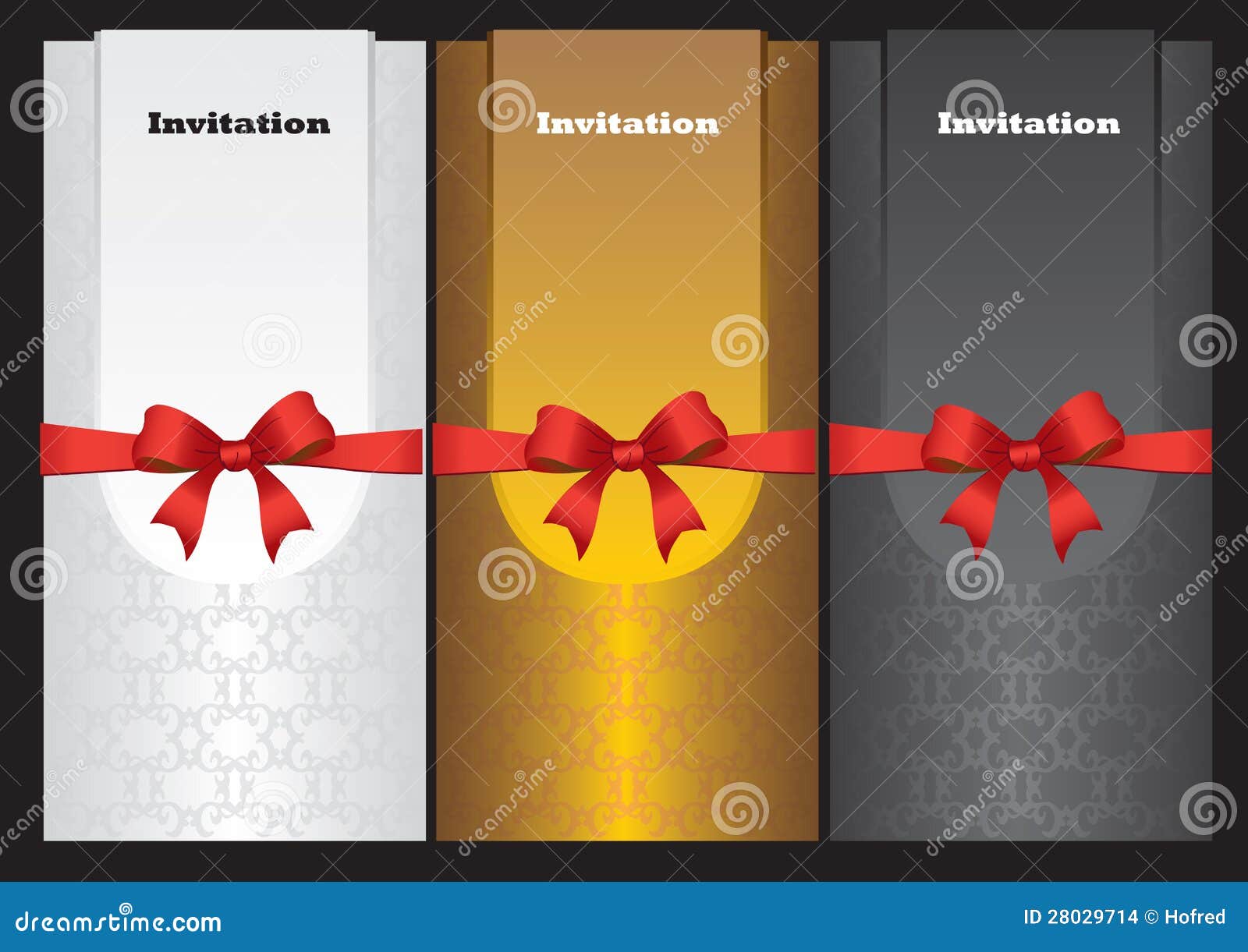 Luxury Vertical Invitation Cards Stock Vector - Illustration of ...