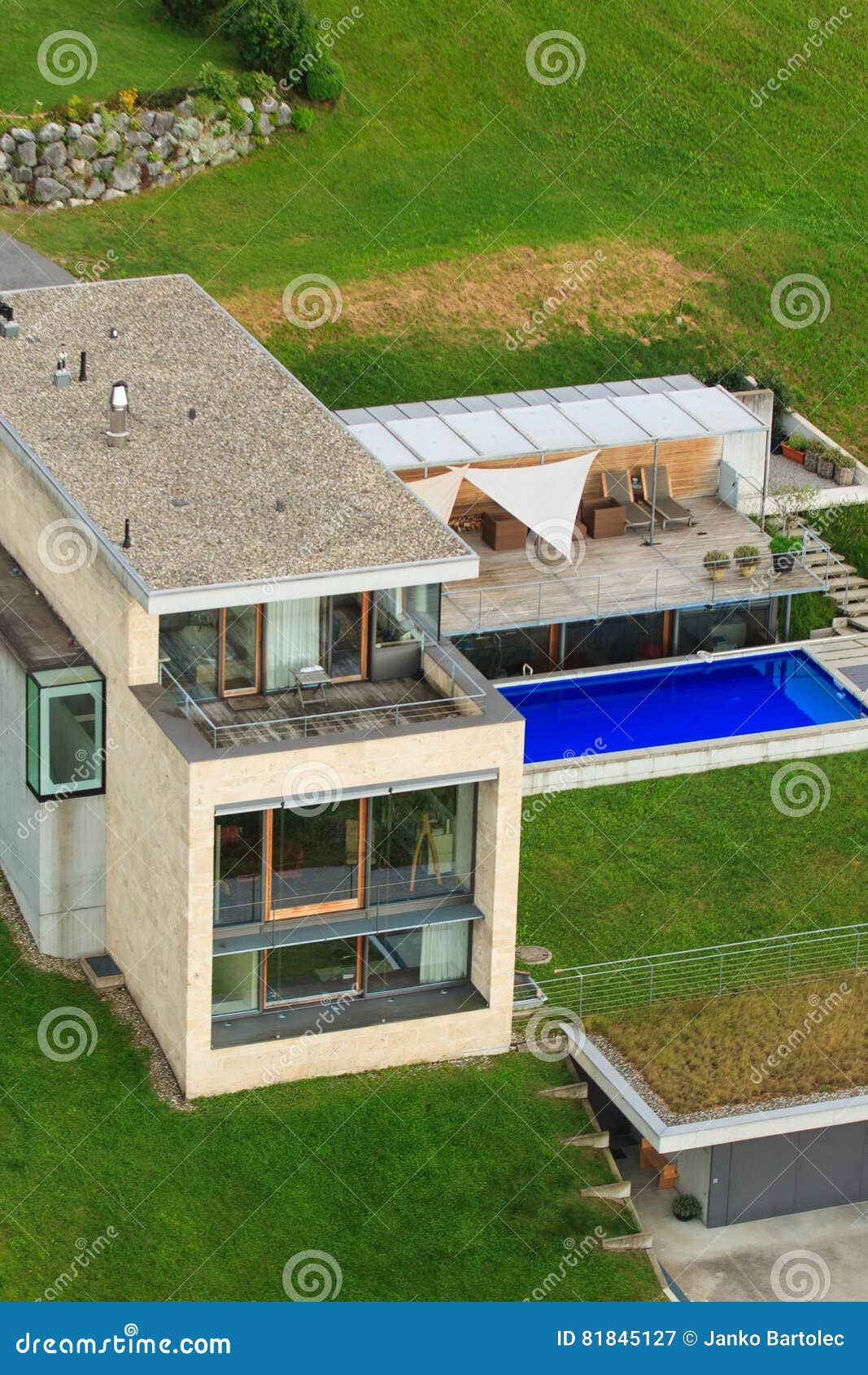 Luxury villa stock image. Image of city, location, land - 81845127