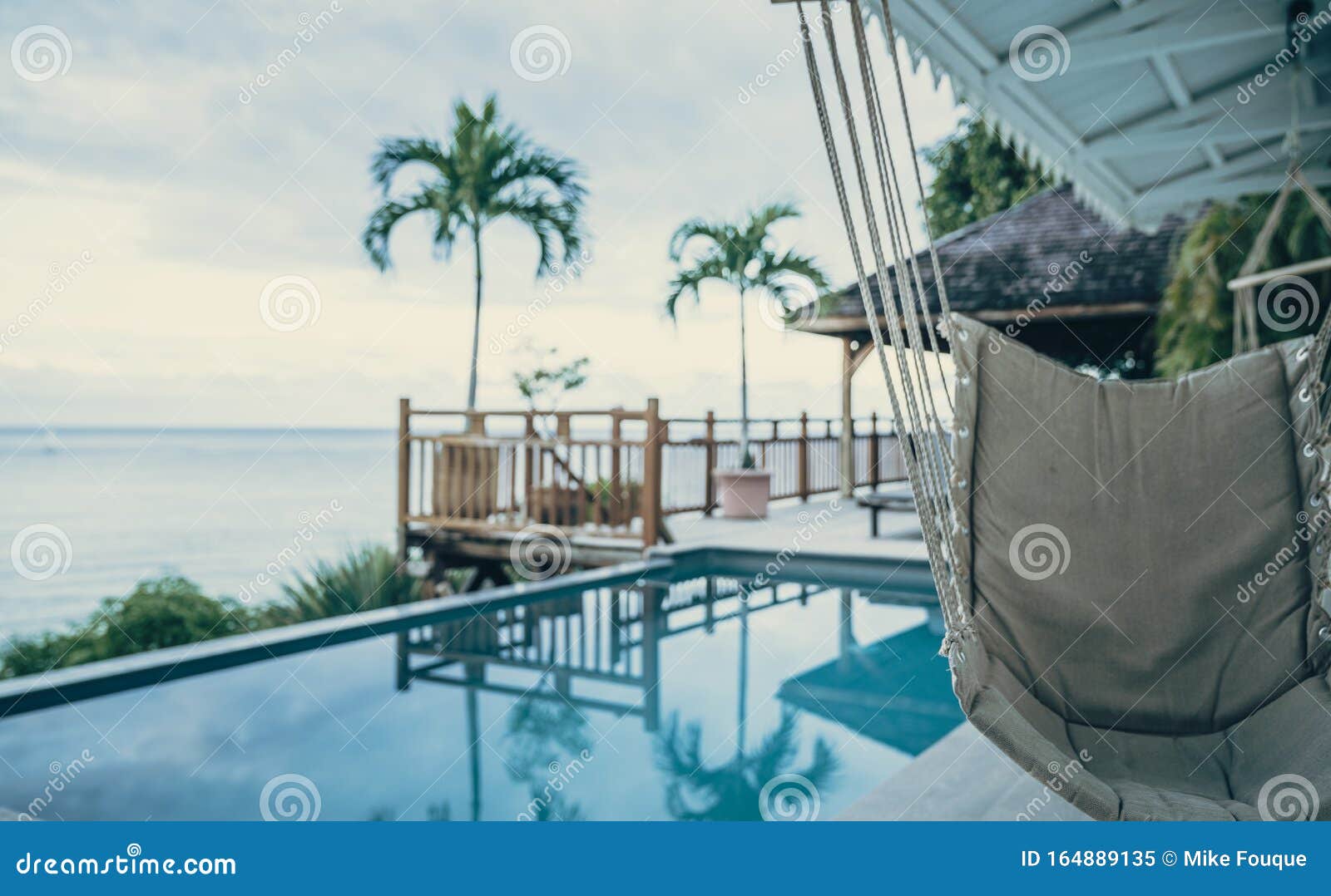 Luxury Villa with Terrace and Infinity Pool with Ocean Views Stock ...