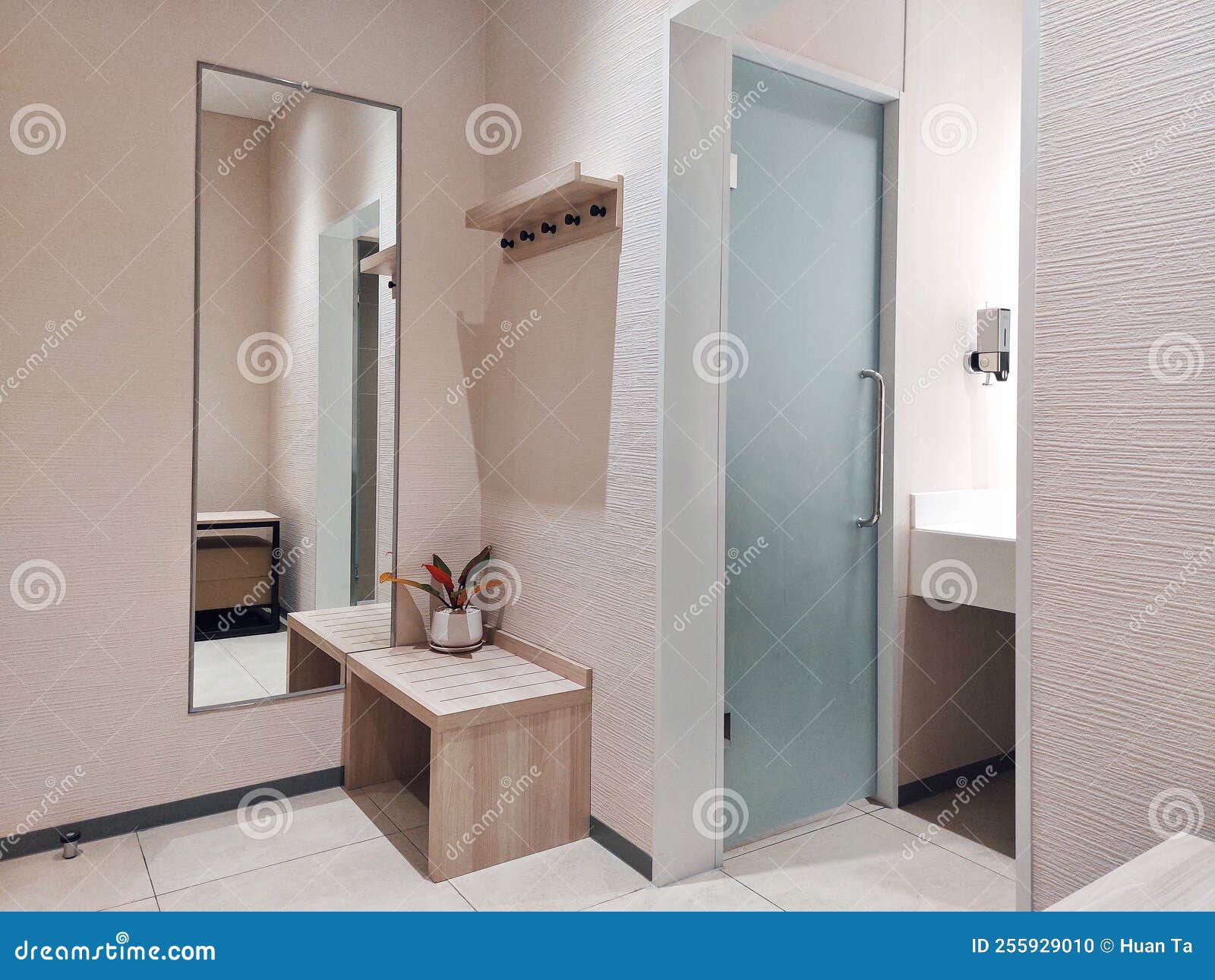 A Luxury VIP Changing Room with Bright Light Stock Photo - Image of ...