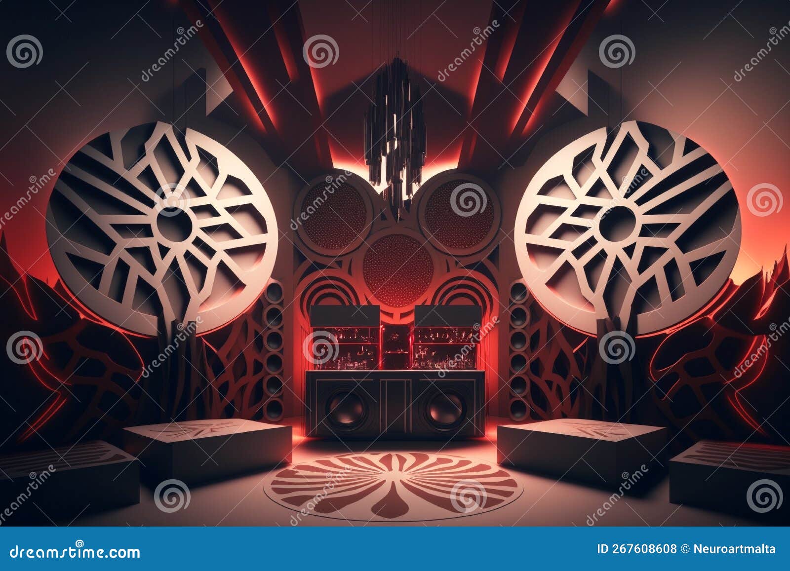 Luxury VIP Techno Club Design Concept Stock Photo - Image of ...