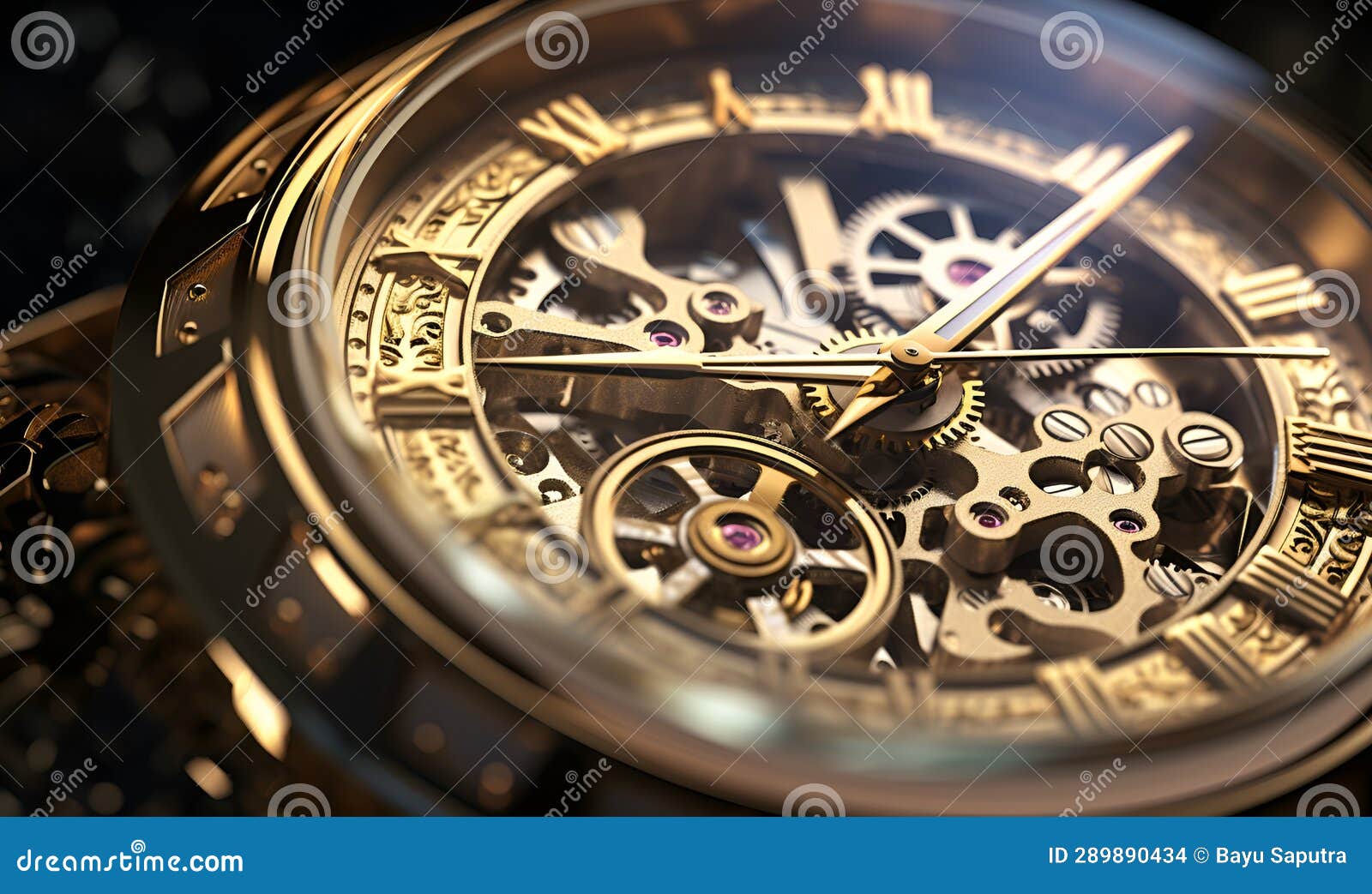 Luxury Watch Whose Inner Mechanism is Visible, Ai Generative Stock ...