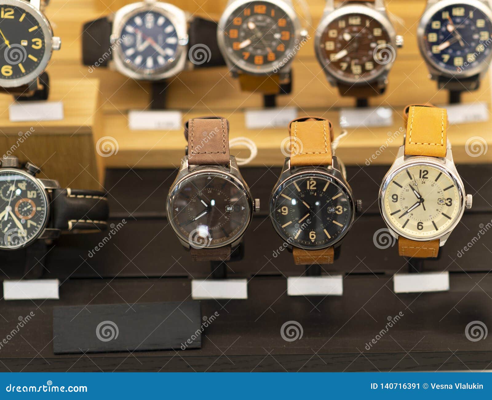 Luxury Men`s Watches at the Store Stock Image - Image of blur, clock ...