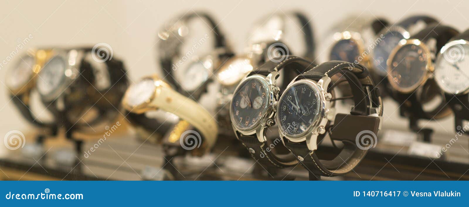 Luxury Men`s Watches at the Store Stock Image - Image of fashion ...