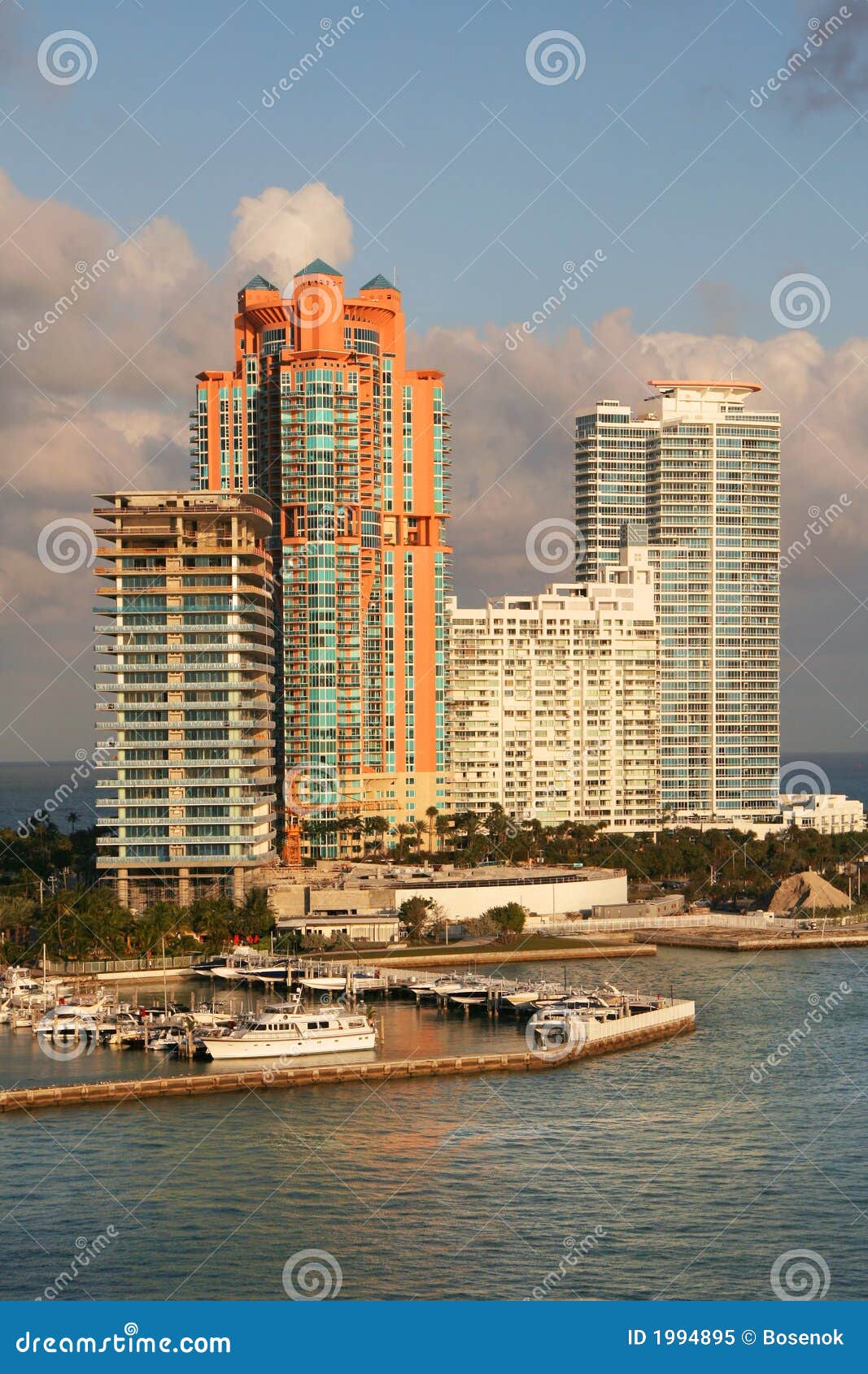 Luxury Waterfront Apartment Building Stock Image - Image of luxury ...