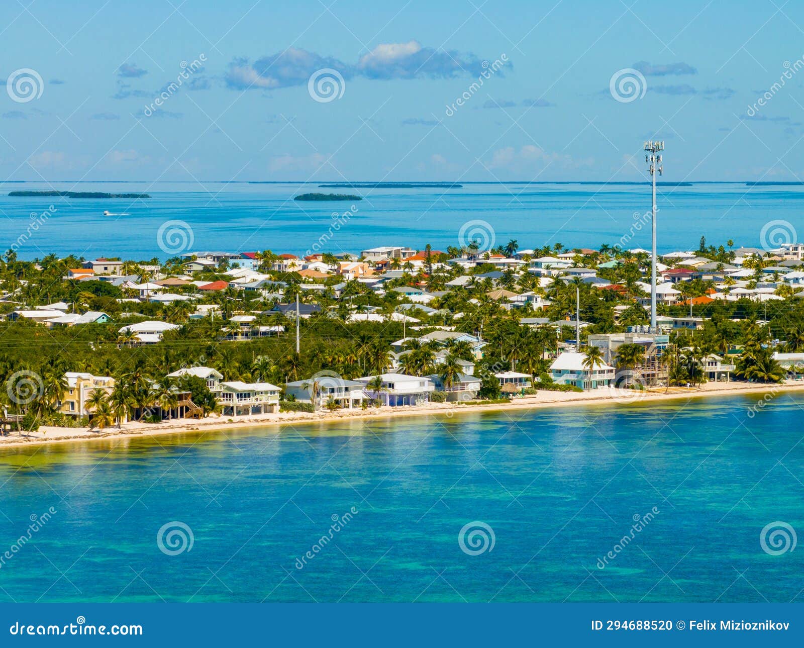 Luxury Waterfront Homes in the Florida Keys Monroe County Stock Photo ...