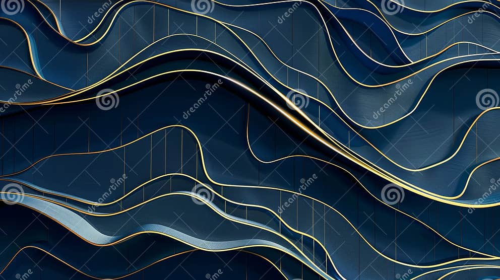 Luxury Wave Pattern for Wall Decoration Generative AI Stock ...