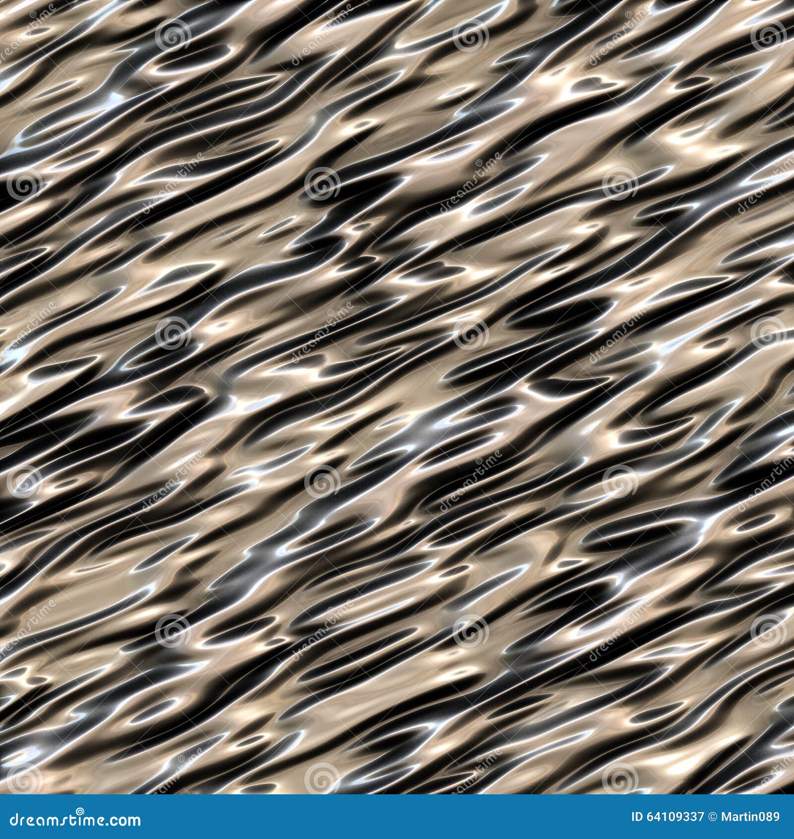 Luxury wavy metal texture stock illustration. Illustration of polished ...