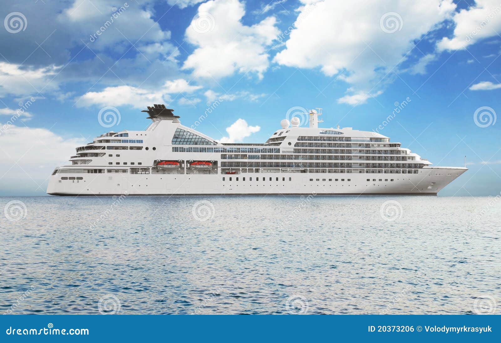 Luxury white cruise ship stock photo. Image of landscape - 20373206