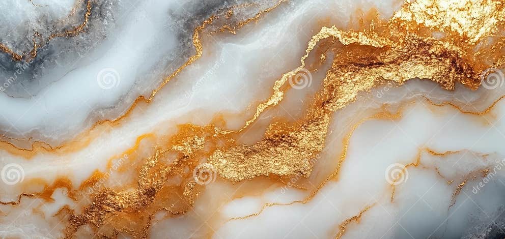 Luxury White and Metallic Gold Marble Background Stock Illustration ...