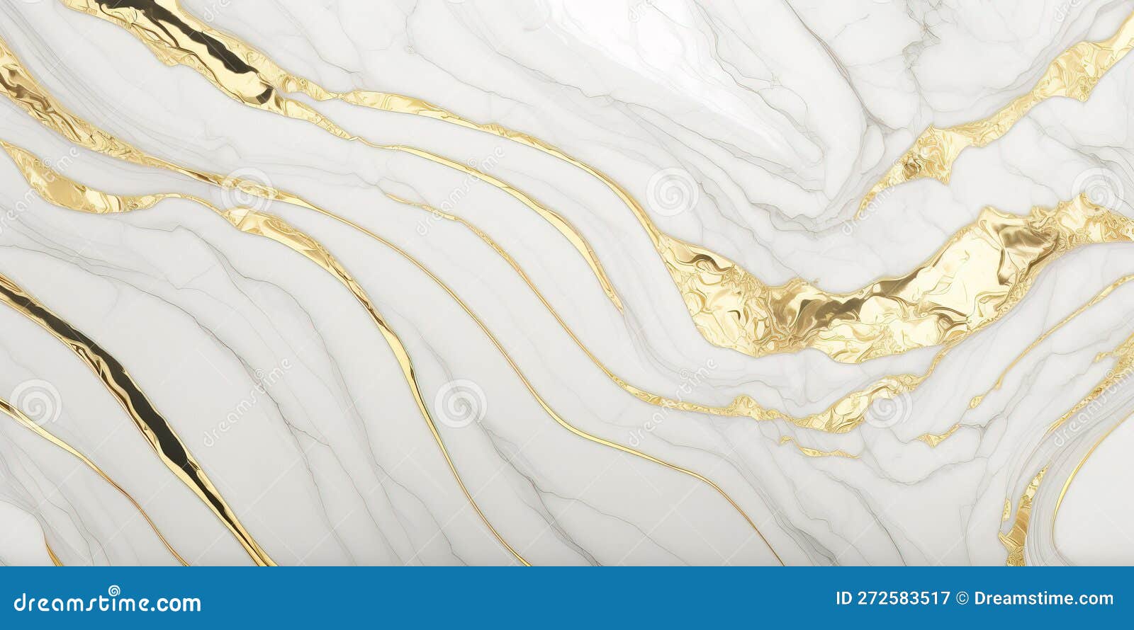 Luxury White and Metallic Gold Marble Background. Generative AI Stock ...