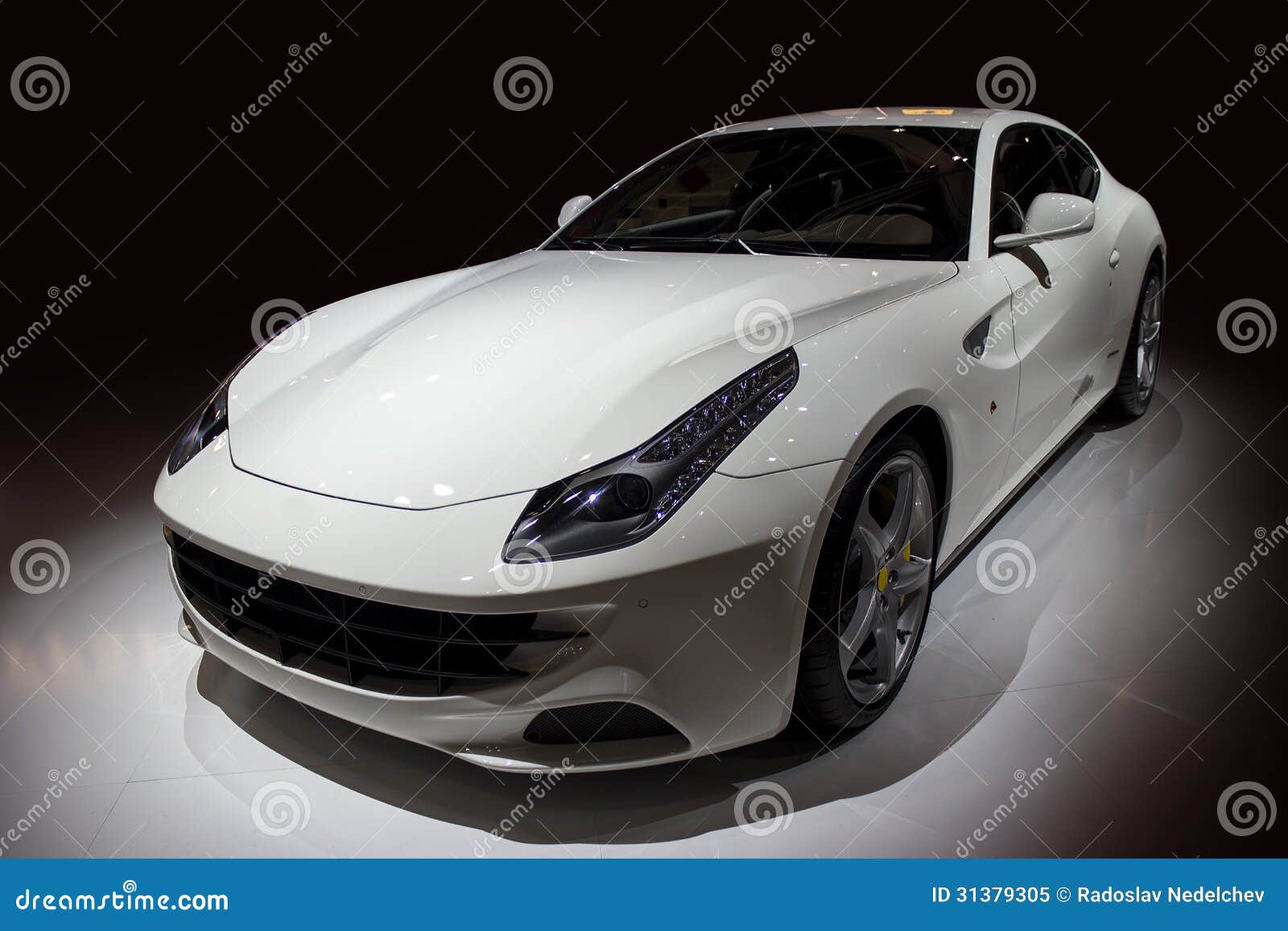 Luxury white sport car stock image. Image of modern, attractive - 31379305