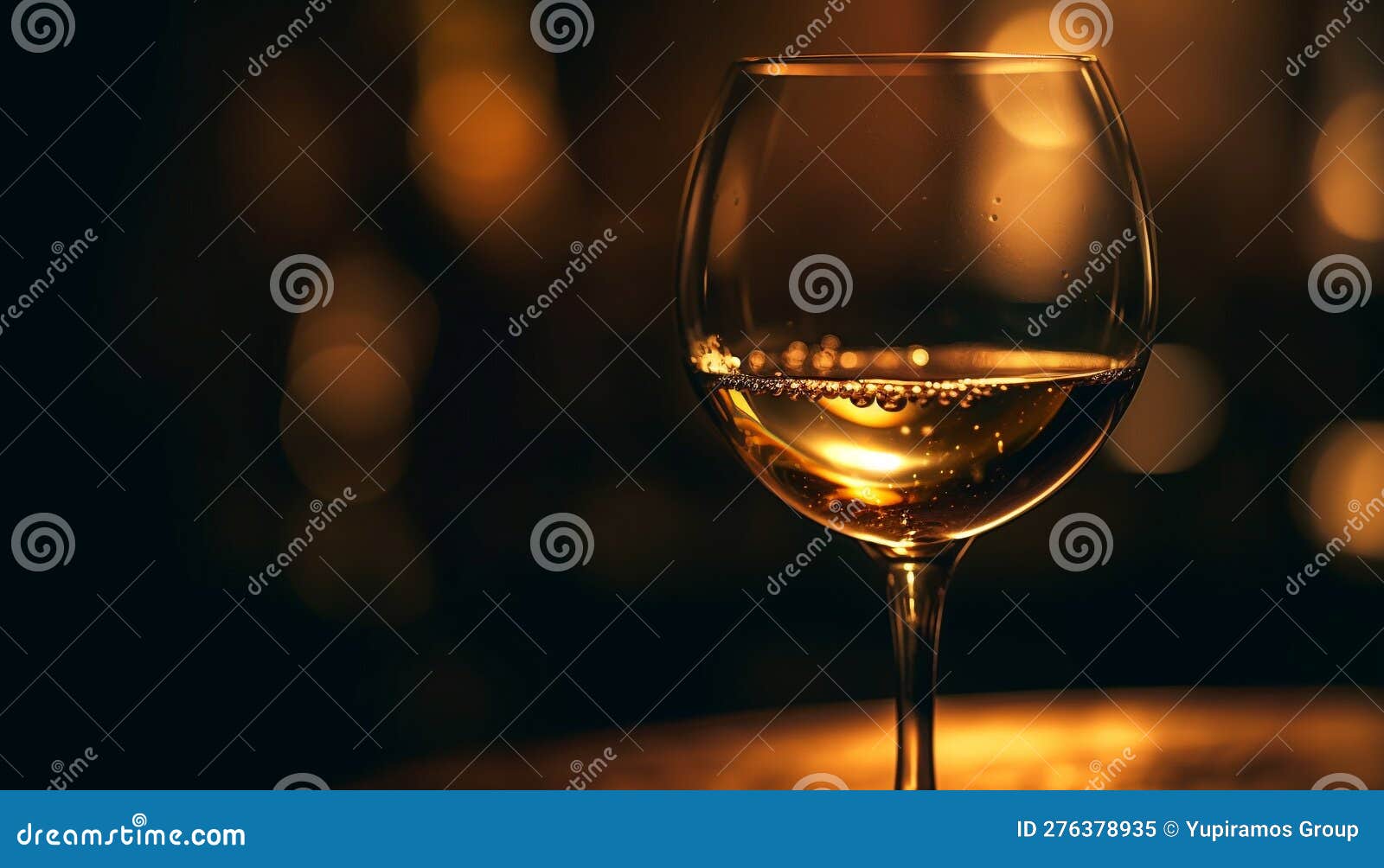 Luxury Wineglass Reflects Backlit Elegance in Celebration Generated by AI Stock Image - Image of ...
