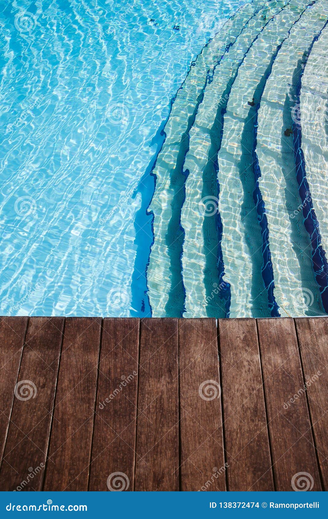 Luxury Wood Poolside Decking Stock Photo - Image of pattern, step ...