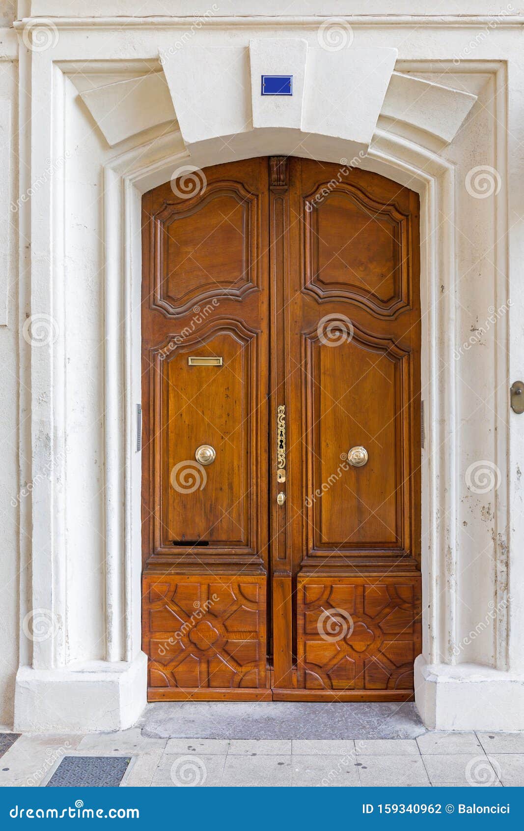 Luxury Wooden Doors stock photo. Image of handles, access - 159340962