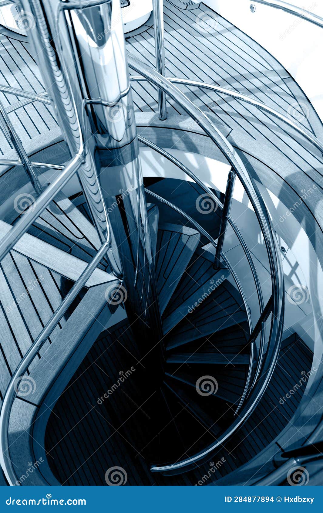 Luxury Yacht Stairs with Steps Stock Photo - Image of clean, marin ...