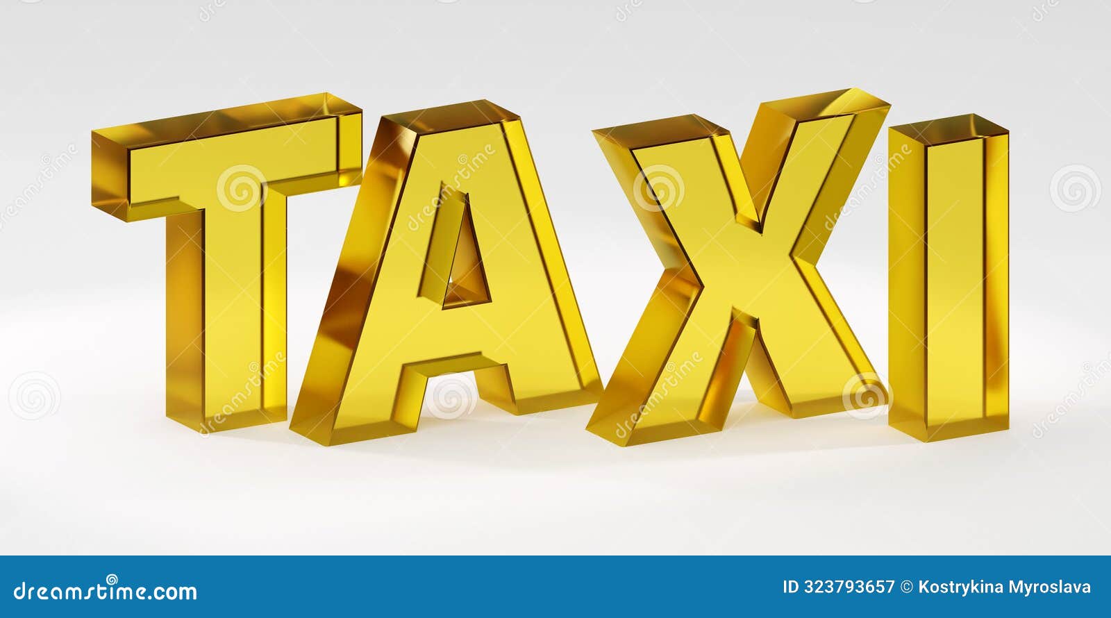 Luxury Yellow Inscription Taxi with Empty Boxes, Soft Light, Light ...