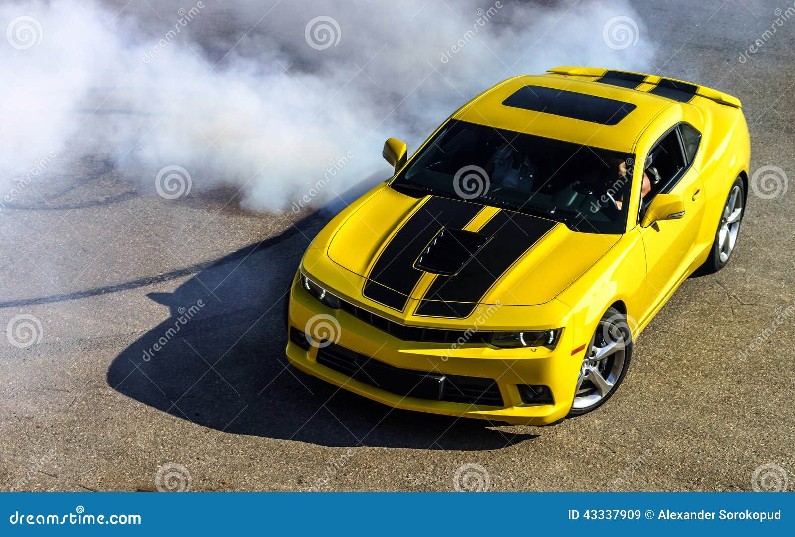 Luxury yellow sport car stock image. Image of asphalt - 43337909