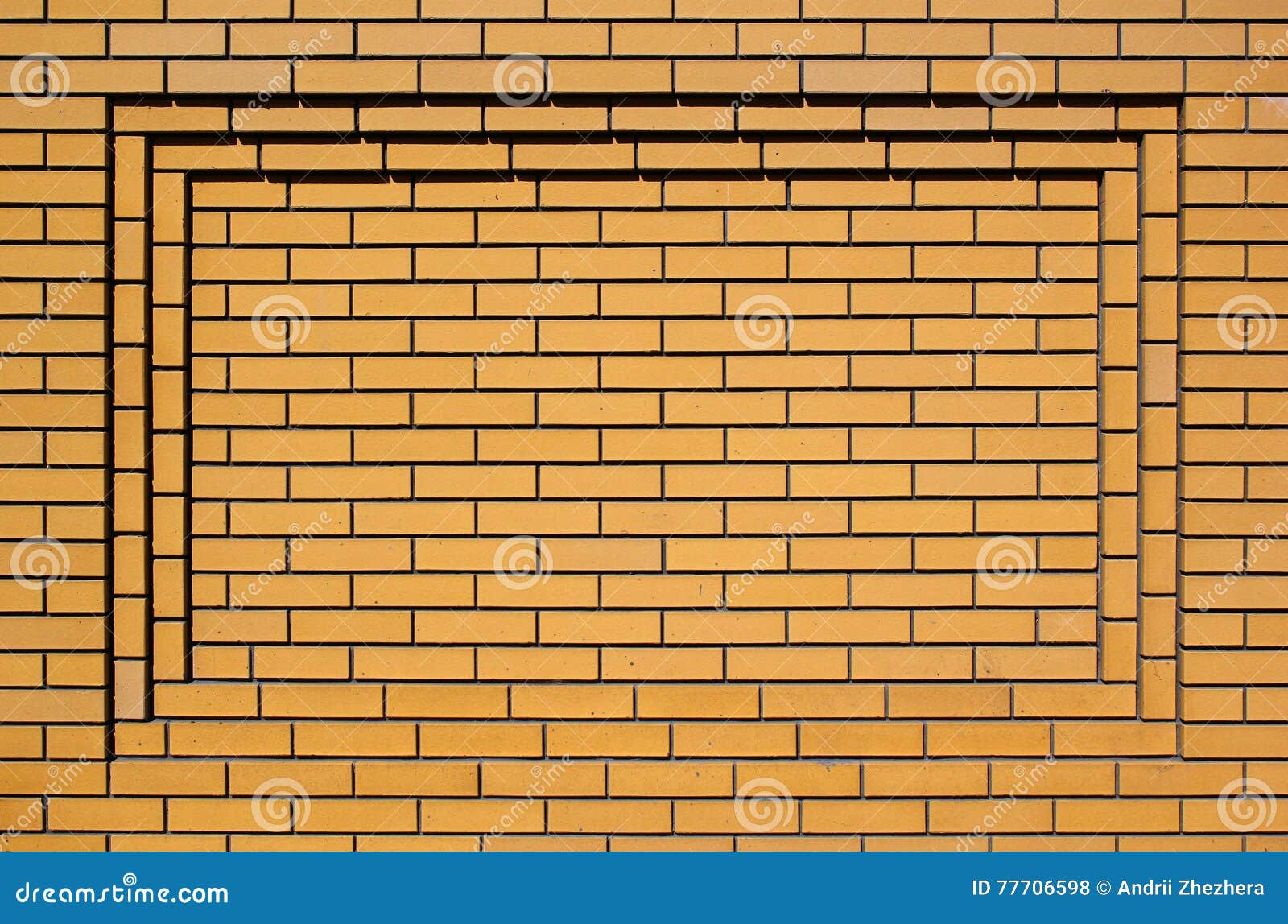 Luz - Fundo Côncavo Retangular Marrom Da Parede De Tijolo Foto de Stock ...