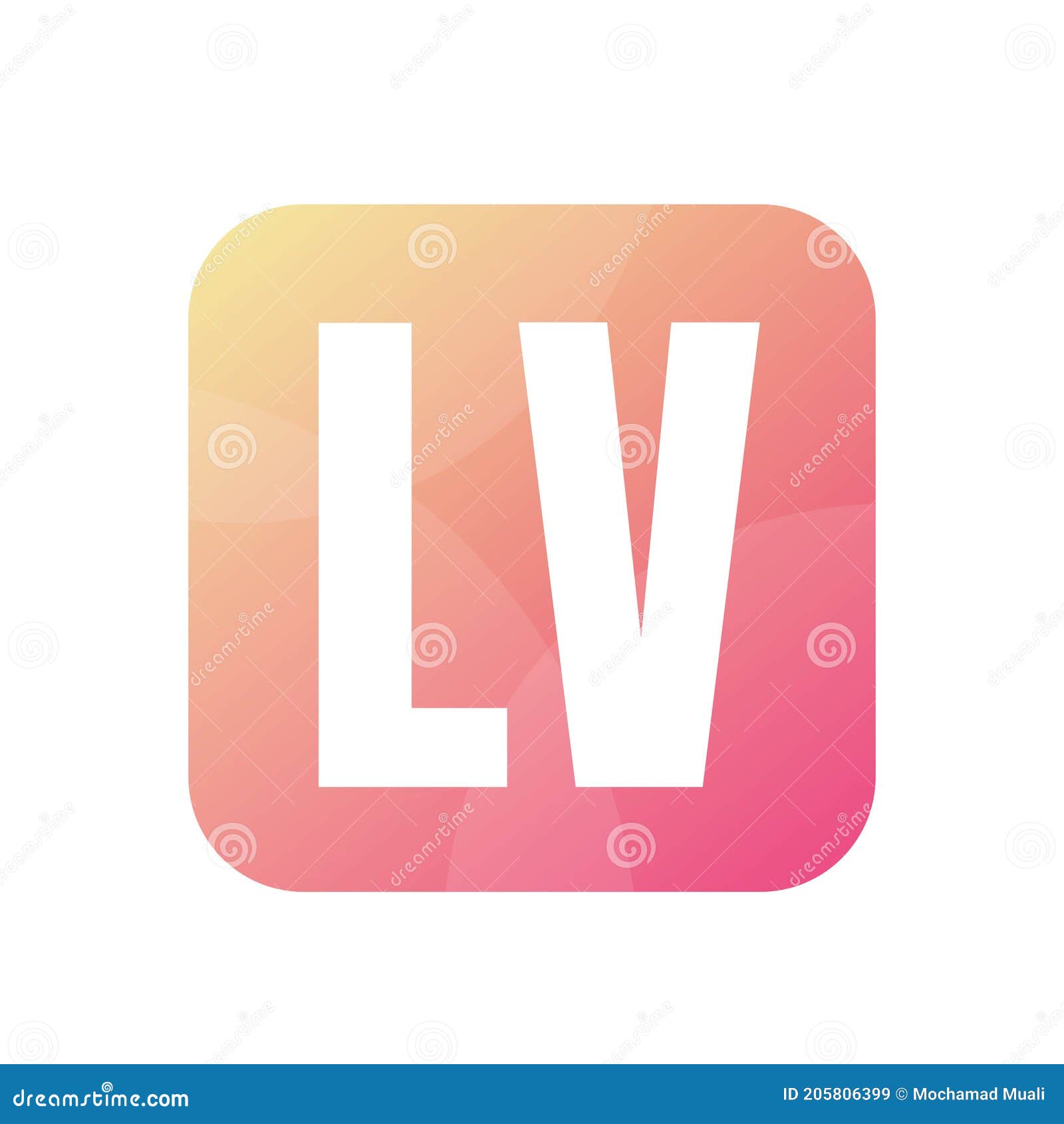 LV Letter Logo Design with Simple Style Stock Vector - Illustration of ...