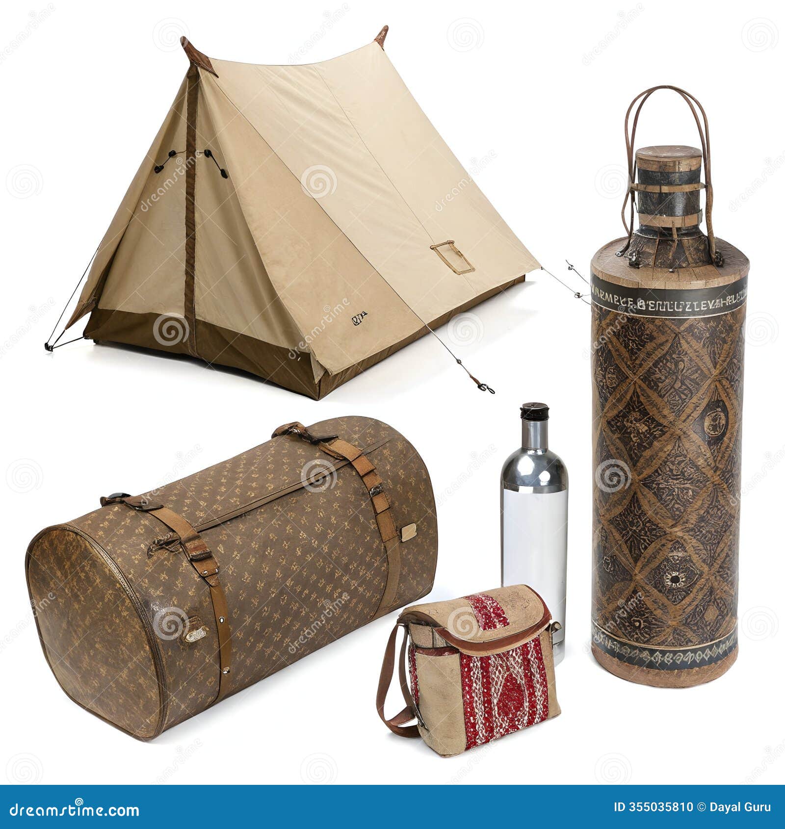 LV Objects Nomads Isolated on White Background Stock Photo - Image of ...