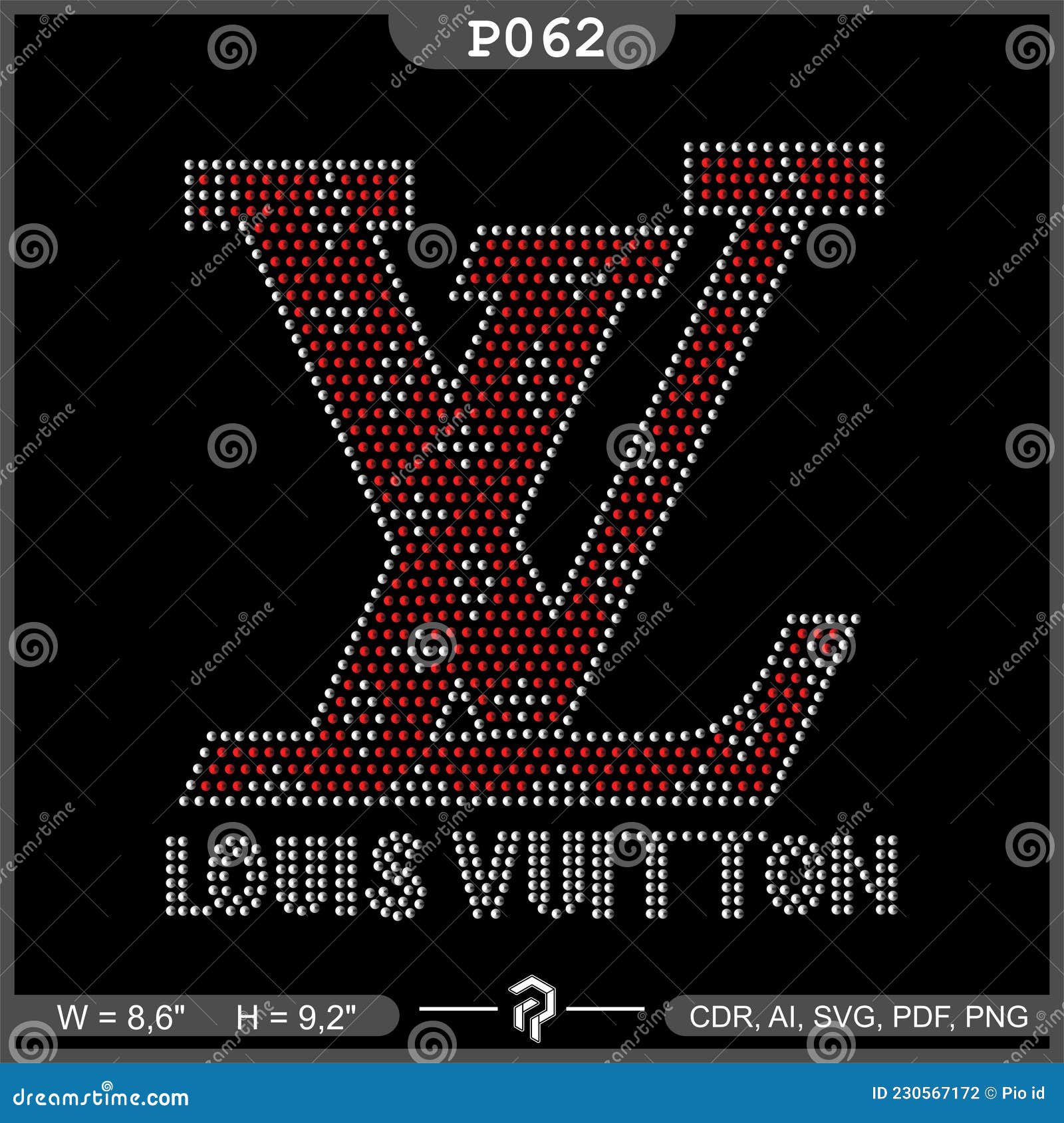 Louis Vuitton. LV Rhinestones Pattern Editorial Photography ...
