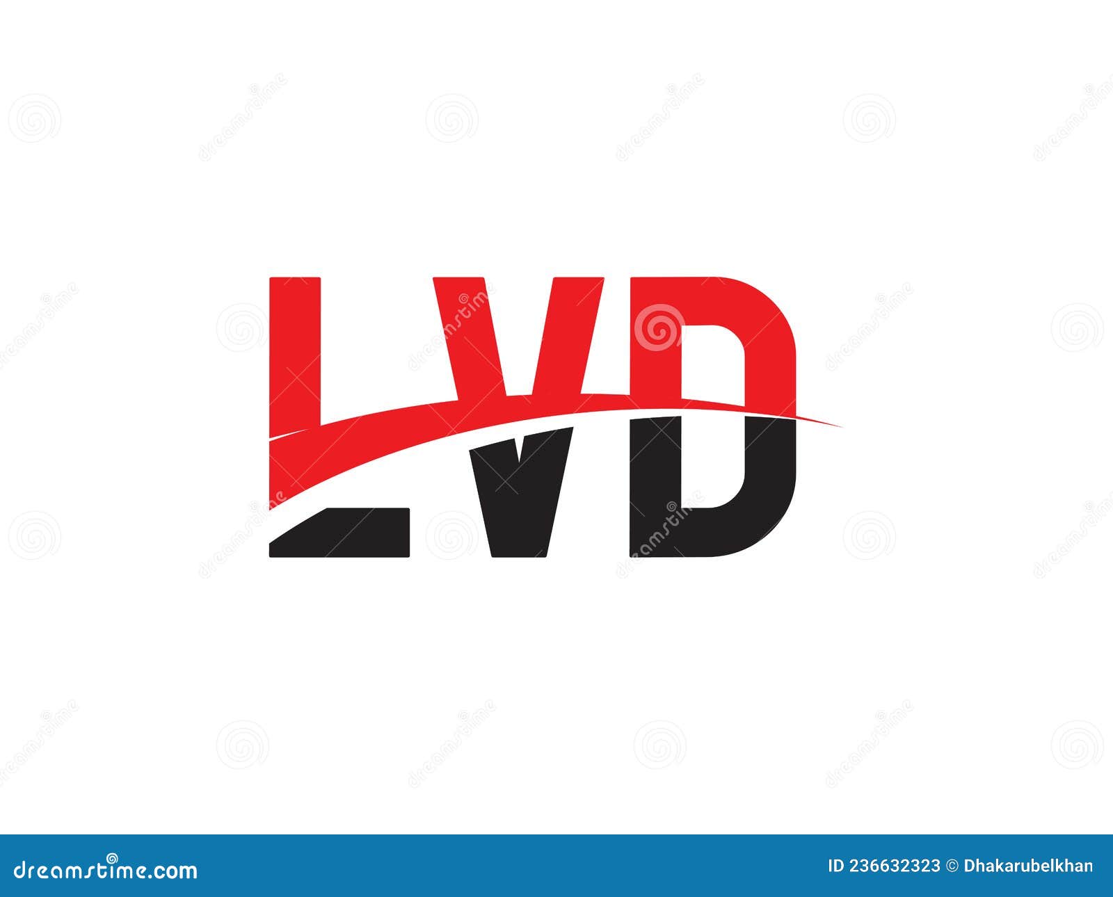 LVD Letter Initial Logo Design Stock Vector - Illustration of abstract ...