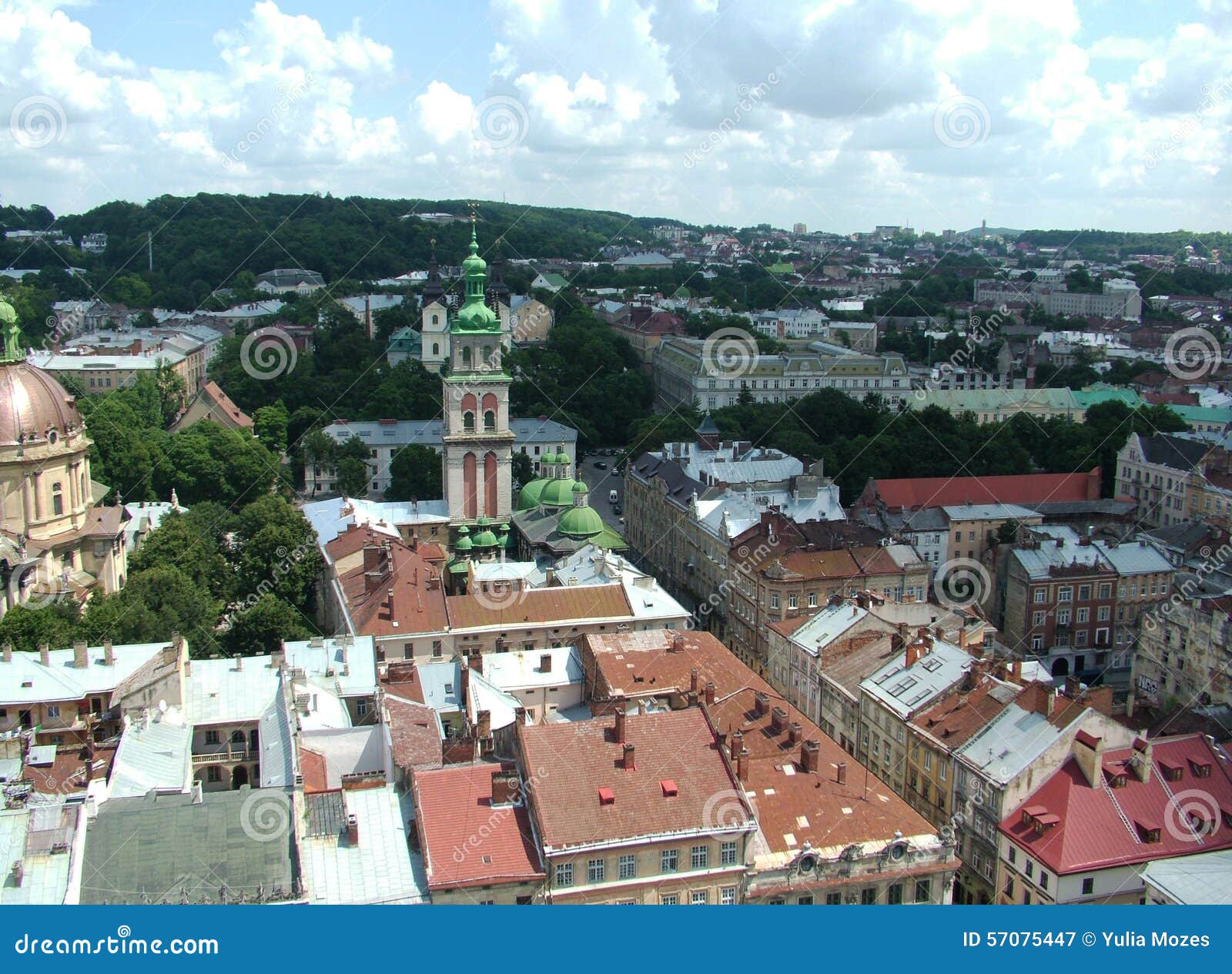 Lviv landscape, Ukraine stock image. Image of facade - 57075447