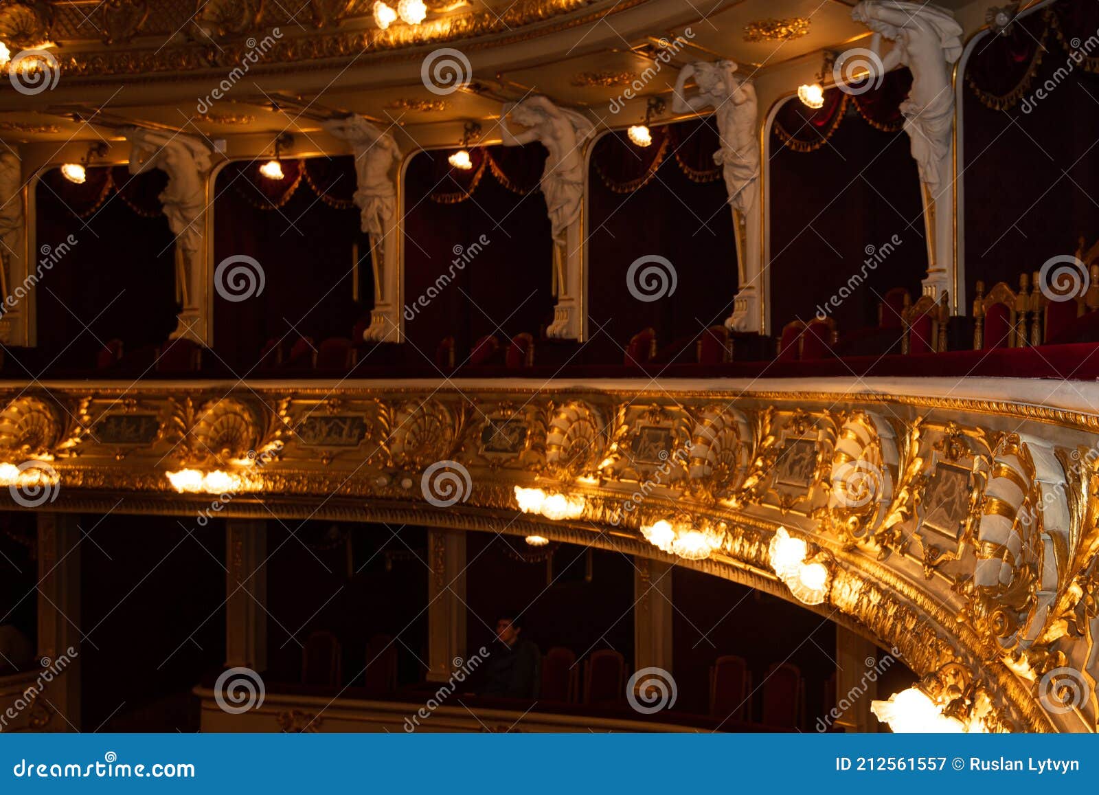 Lviv opera house interior editorial photography. Image of baroque ...