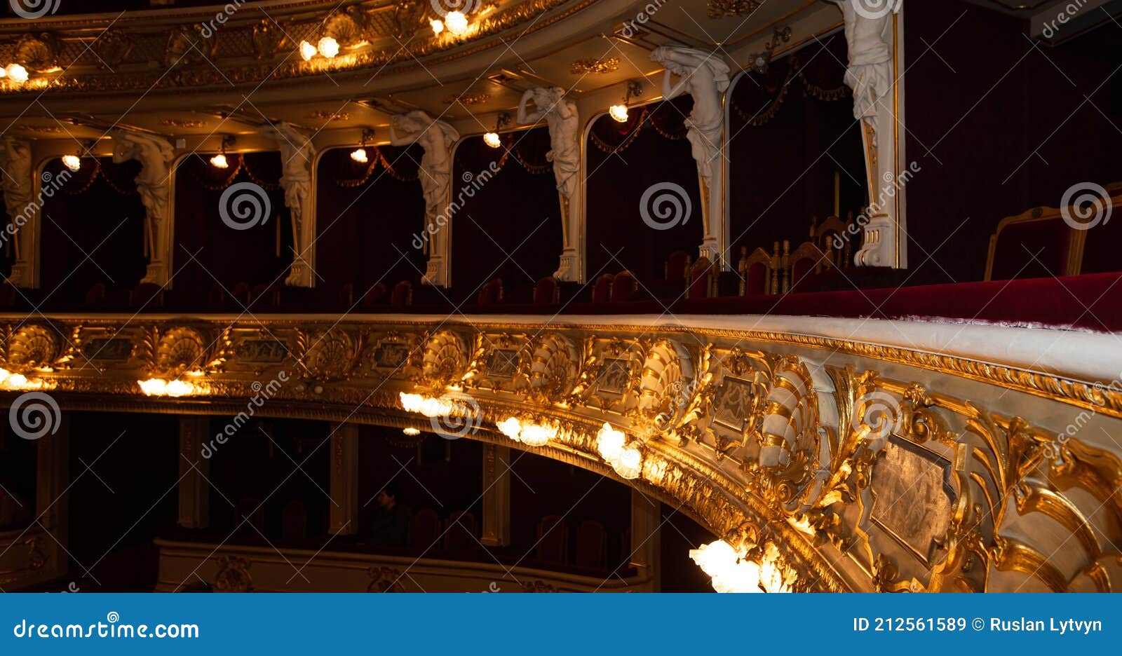Lviv opera house interior editorial stock image. Image of interior ...
