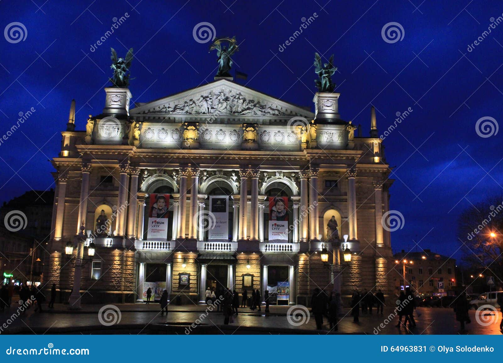 Lviv Opera House editorial photo. Image of house, natural - 64963831