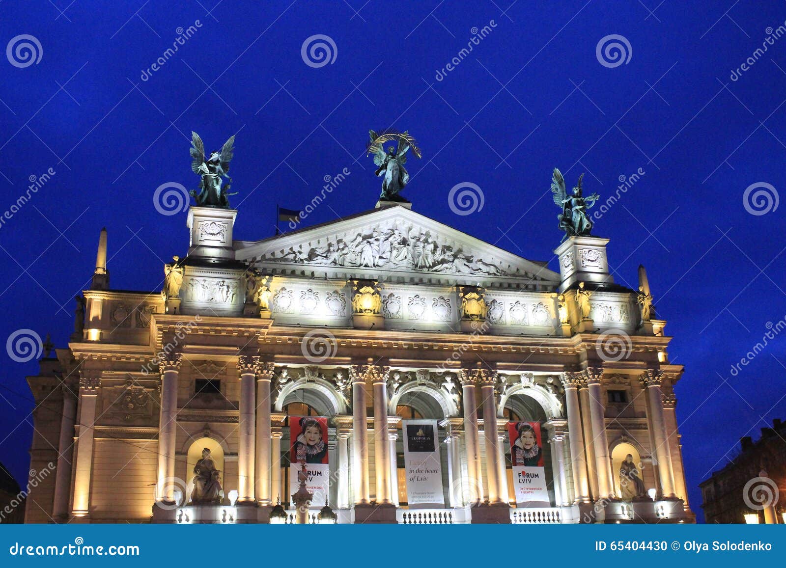 Lviv Opera House editorial image. Image of elegance, lviv - 65404430