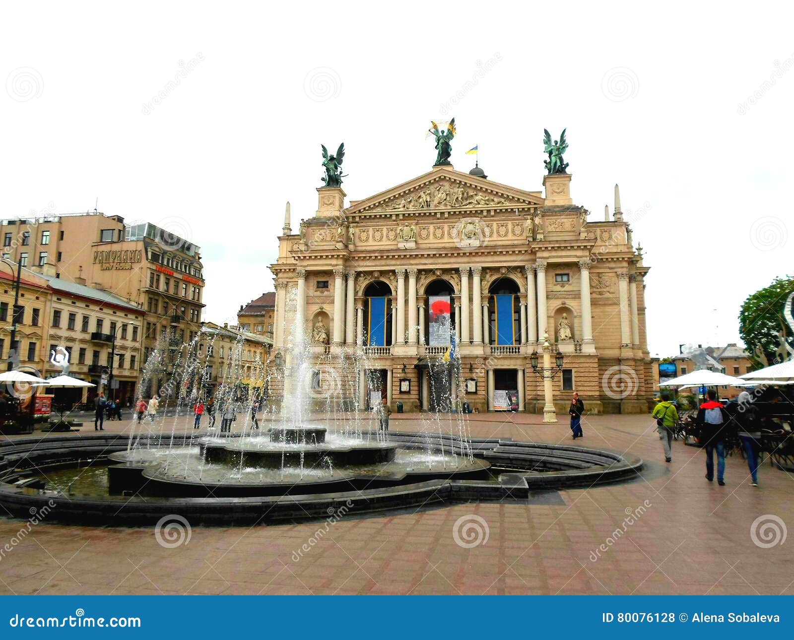 Lviv State Academic Theatre of Opera and Ballet Editorial Stock Photo ...