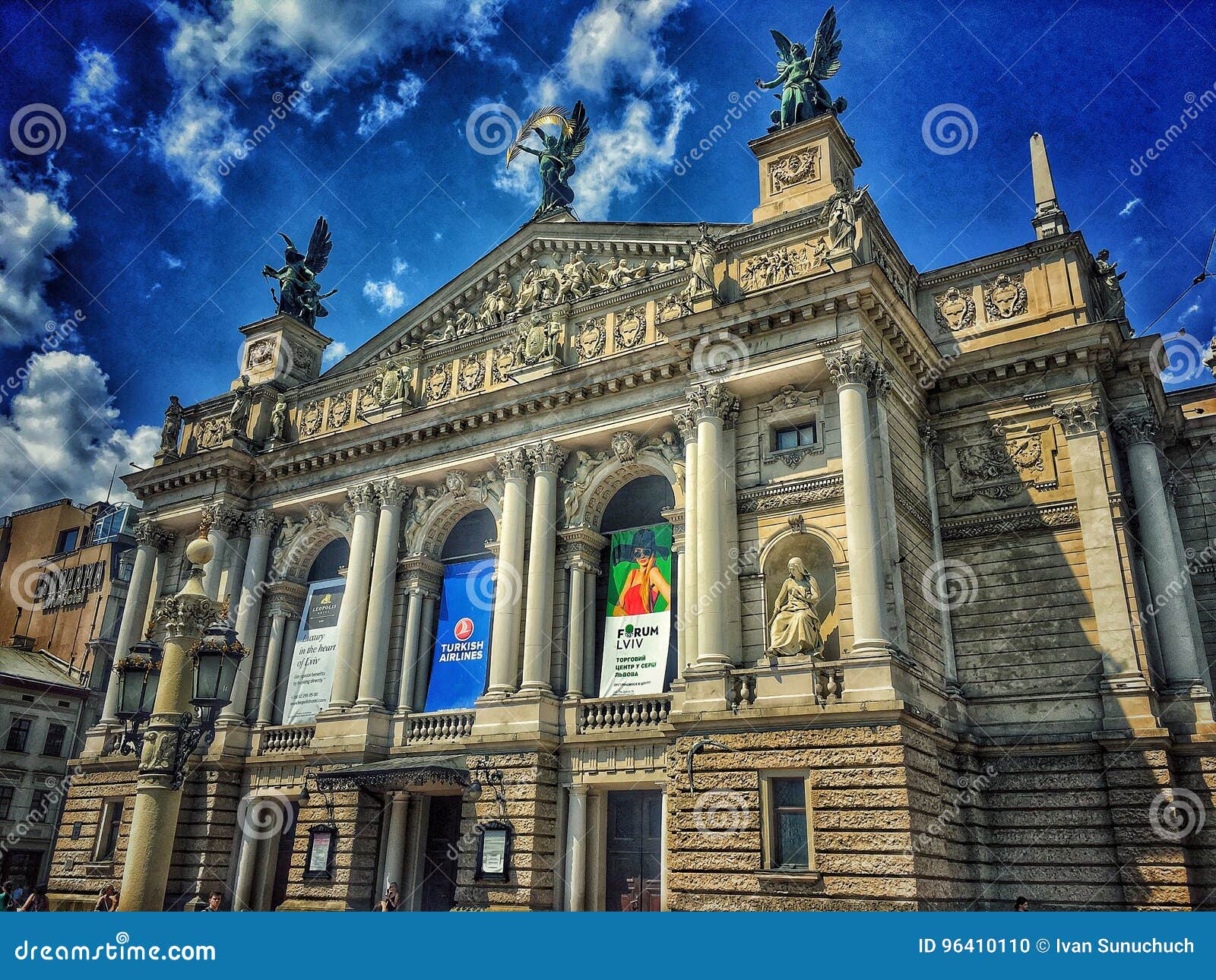 Lviv Theatre of Opera and Ballet Editorial Image - Image of opera, lviv ...