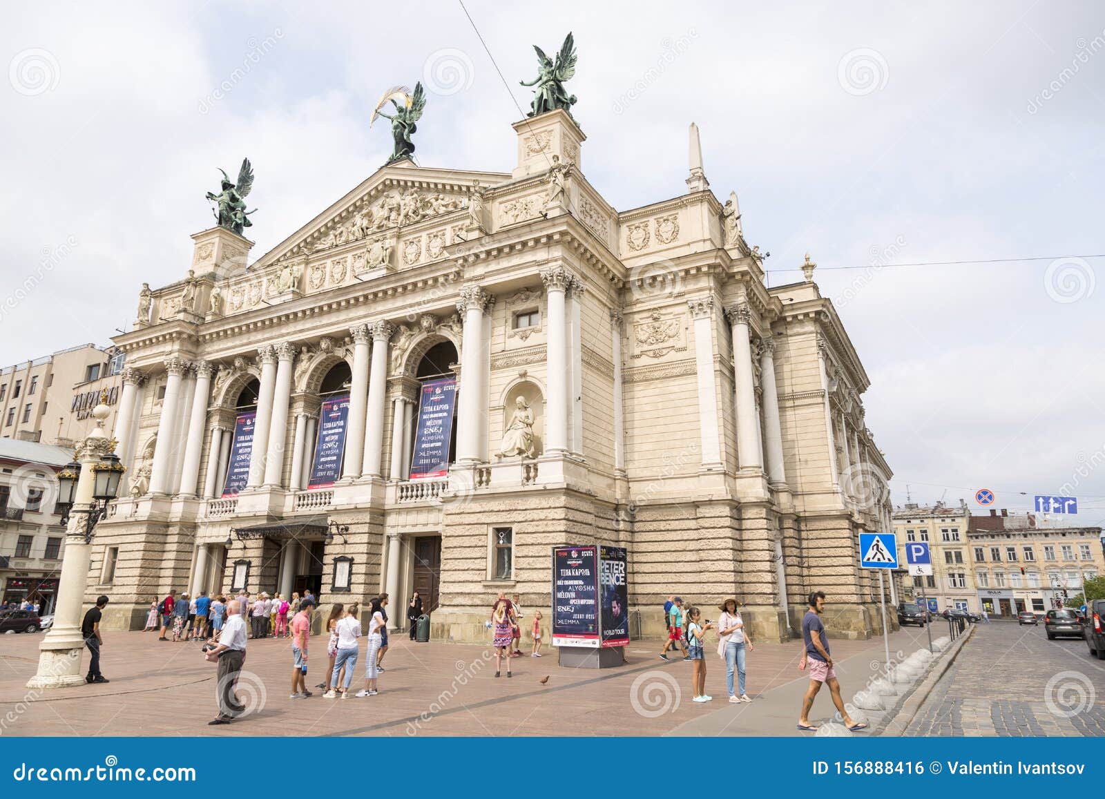 Building of the Lviv Opera House Editorial Photo - Image of facade ...