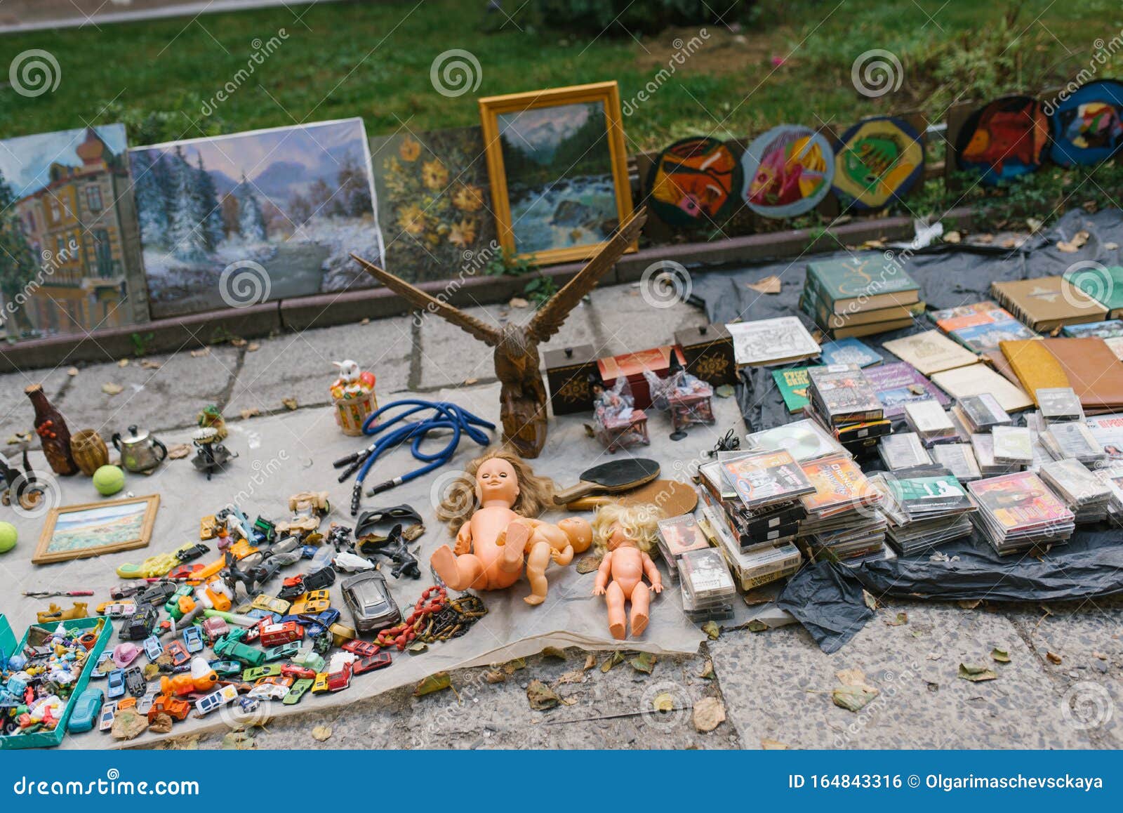 Lviv, Ukraine. Goods on the Flea Market Editorial Photo - Image of ...