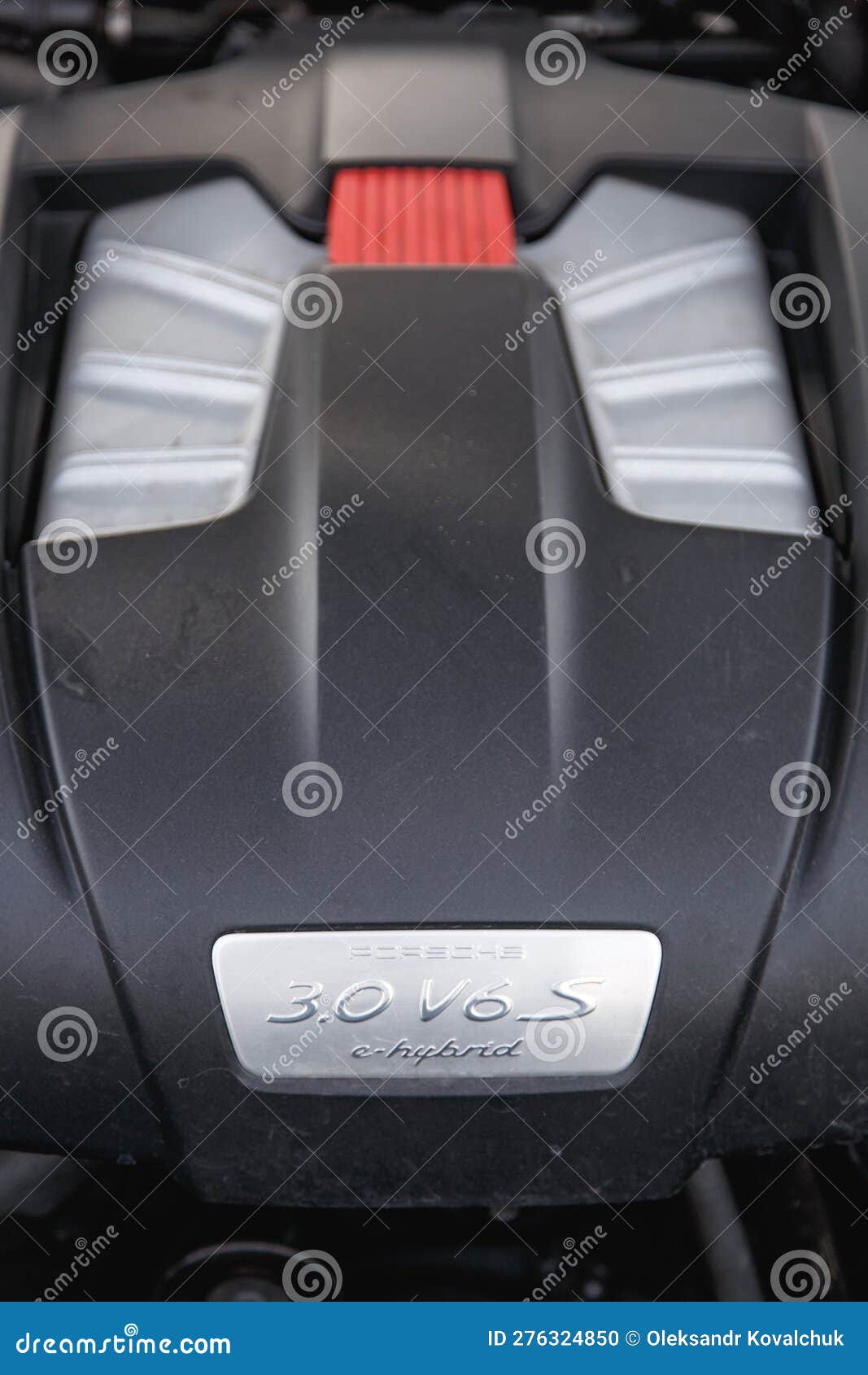 Lviv, Ukraine - May 19, 2018. Porsche Engine Cover. Editorial Image ...