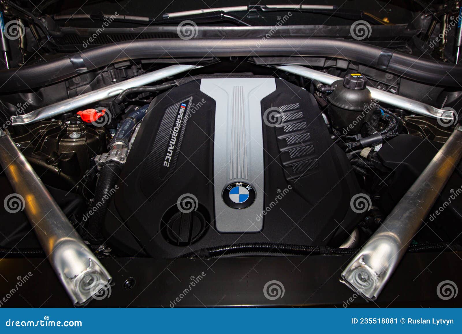 BMW X6 M50d Engine Compartment Editorial Photo - Image of editorial ...