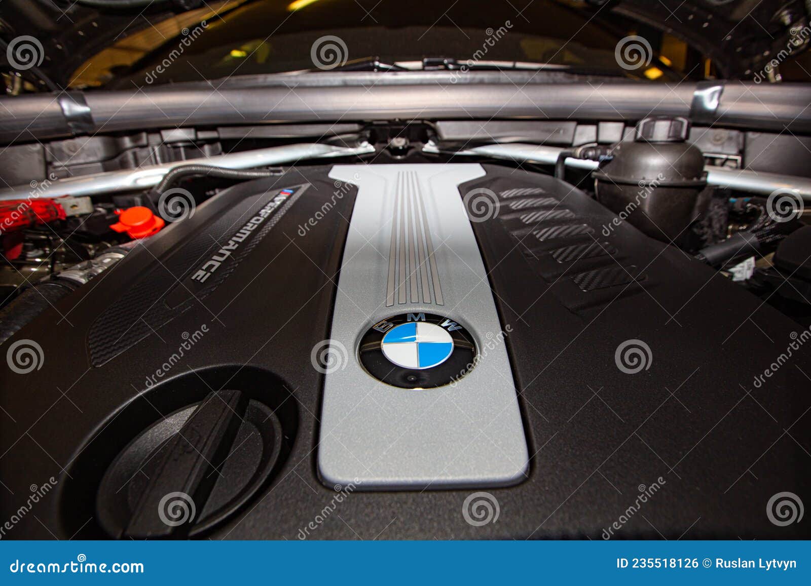 BMW X6 M50d Engine Compartment Editorial Photo - Image of editorial ...