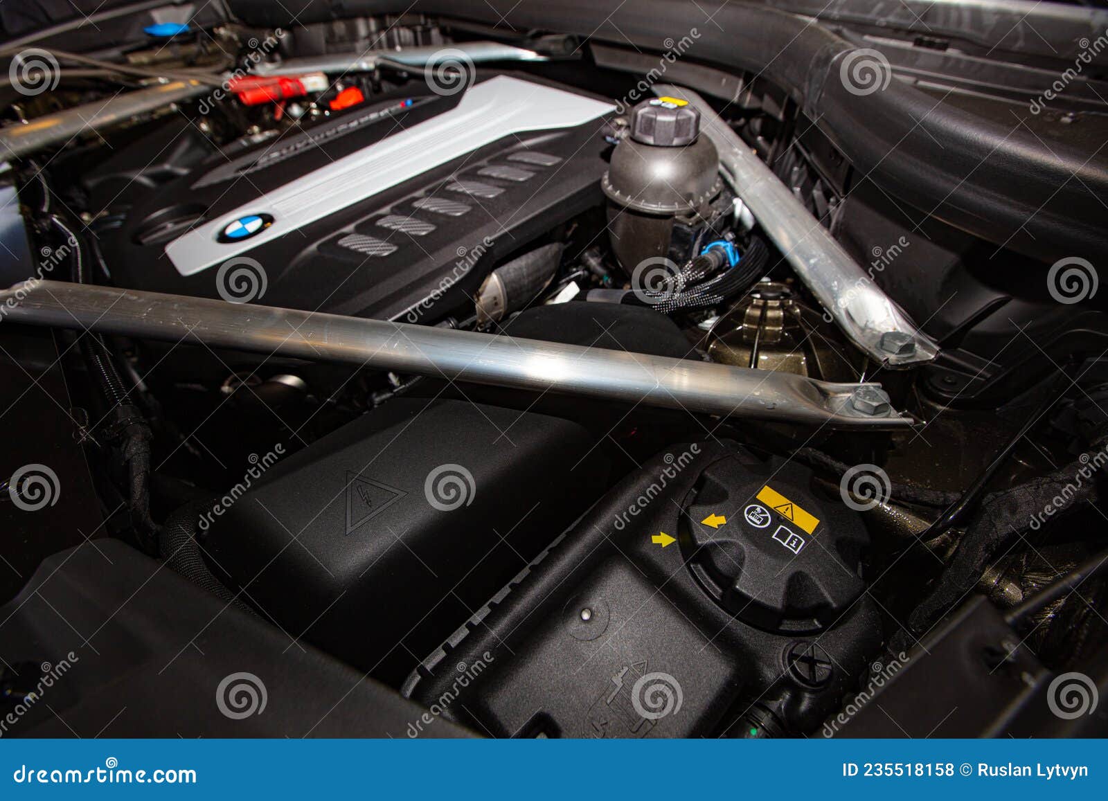BMW X6 M50d Engine Compartment Editorial Stock Photo - Image of closeup ...